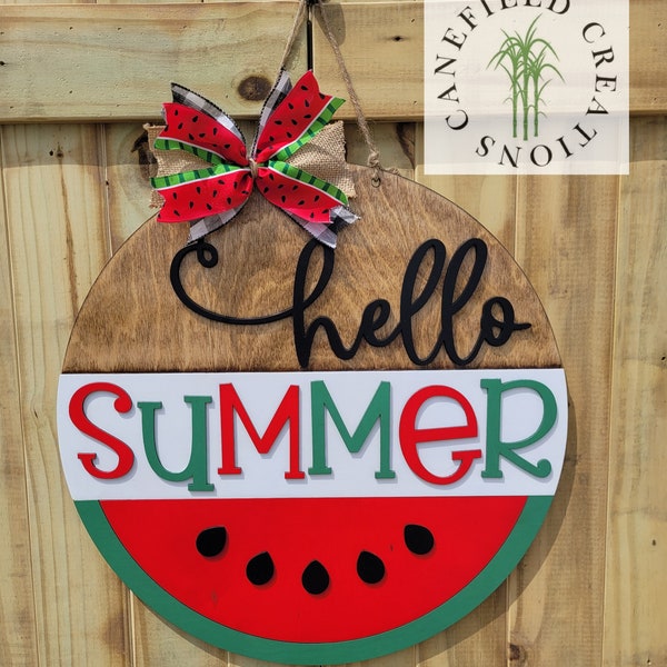 Watermelon Door Hanger Etsy