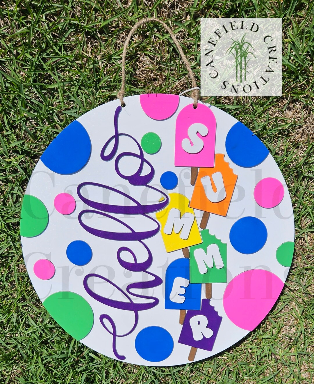 Hello Summer Popsicles Door Hanger - Etsy
