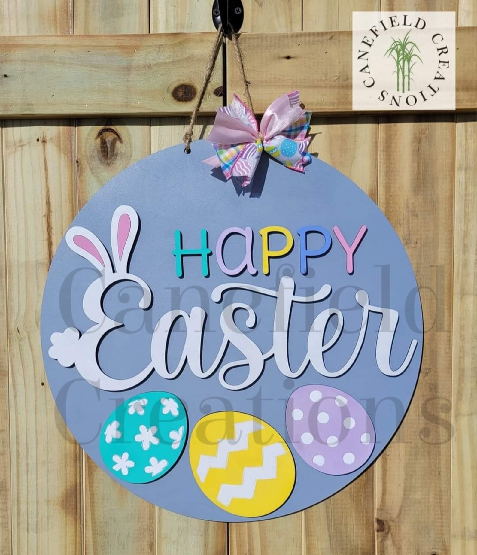Happy Easter Eggs Door Hanger - Etsy