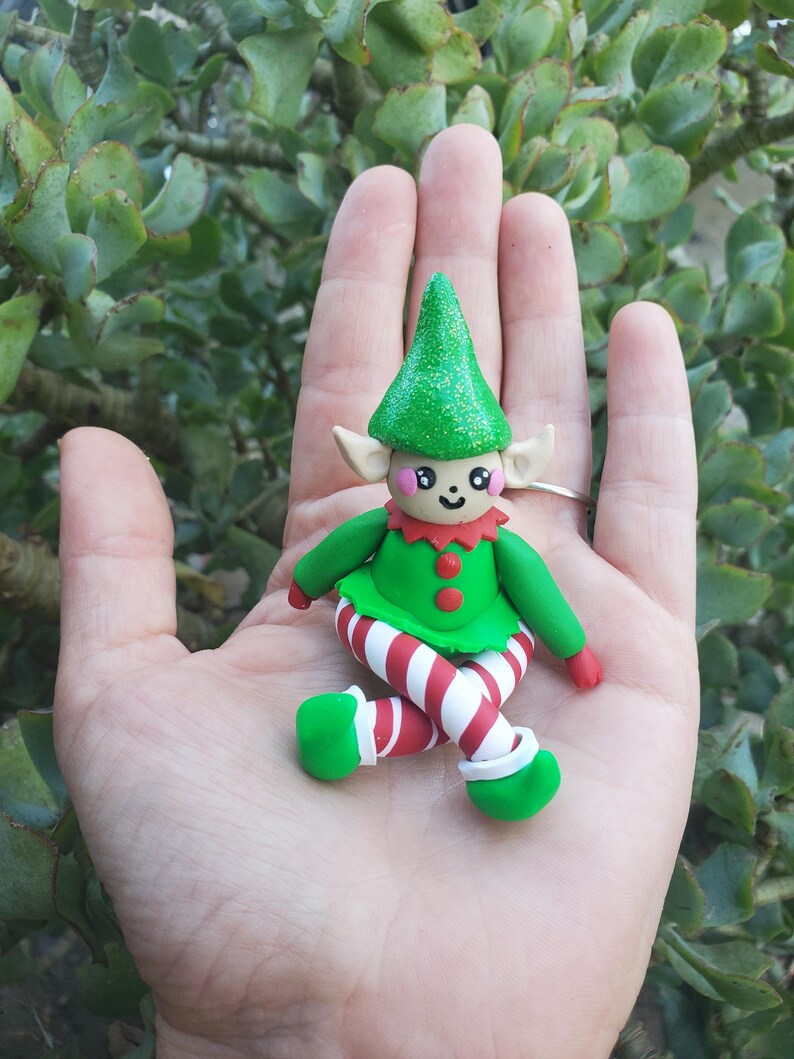 Eli Elf Figurine Christmas Polymer Clay Decor - Etsy
