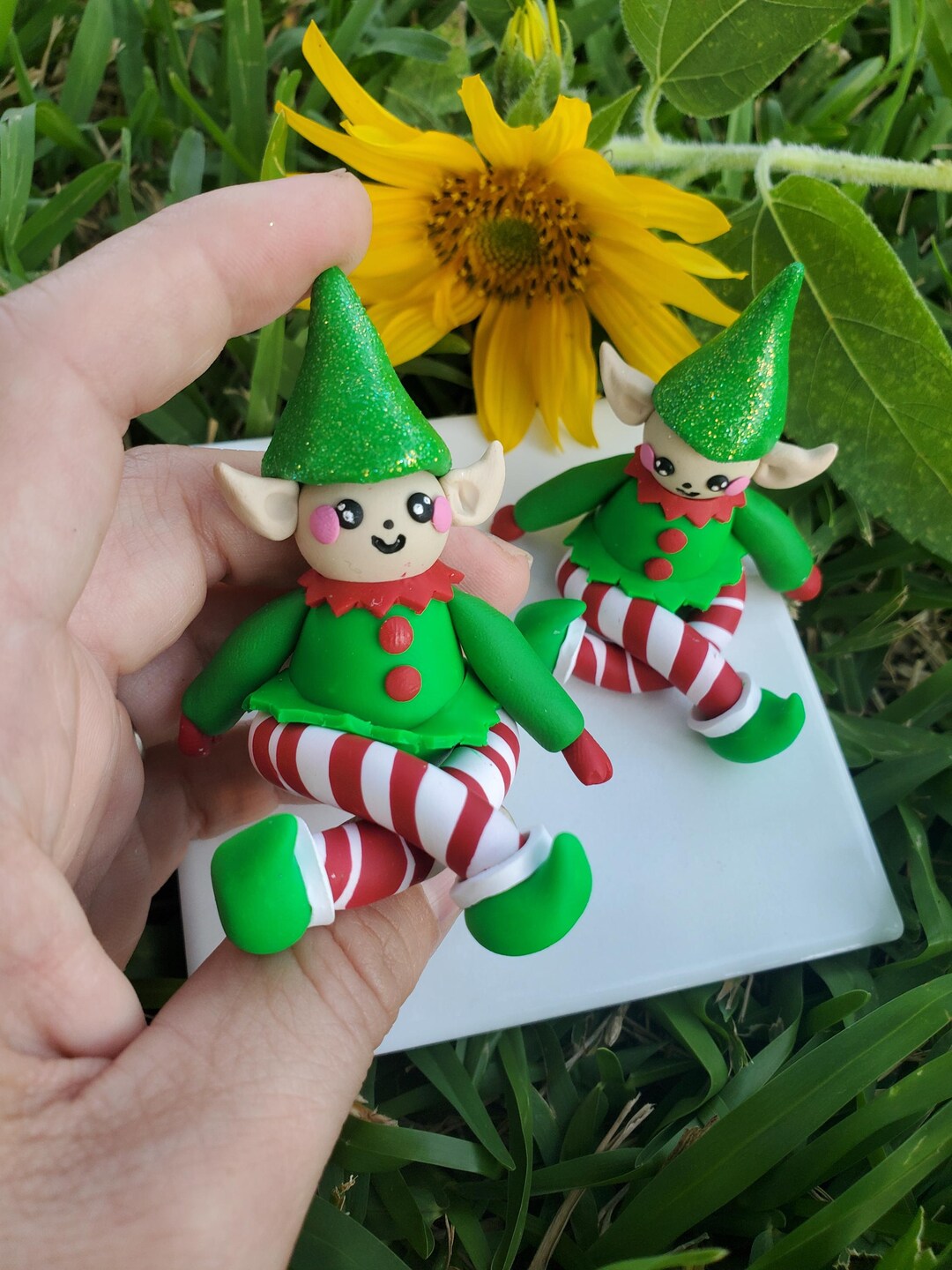 Eli Elf Figurine Christmas Polymer Clay Decor - Etsy