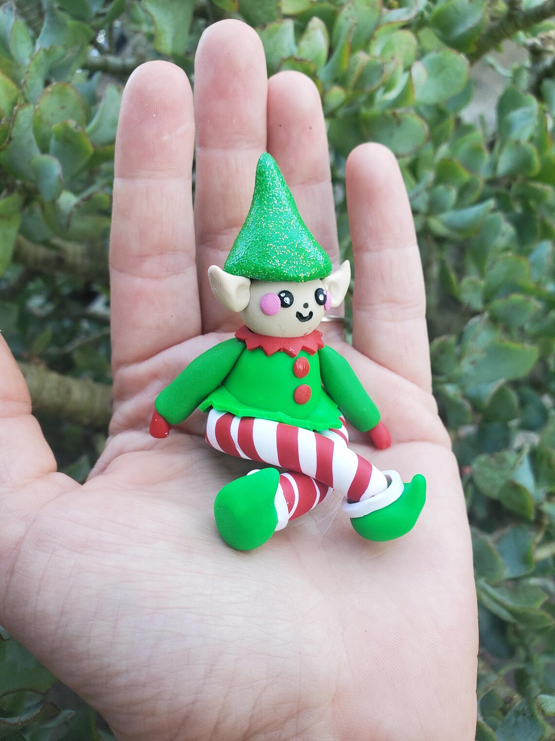 Eli Elf Figurine Christmas Polymer Clay Decor - Etsy