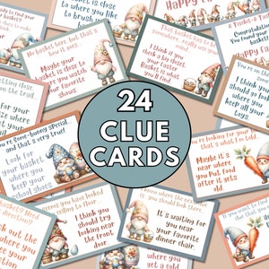 Indoor Easter Scavenger Hunt for Kids - 24 Printable Clue Cards for Fun ...