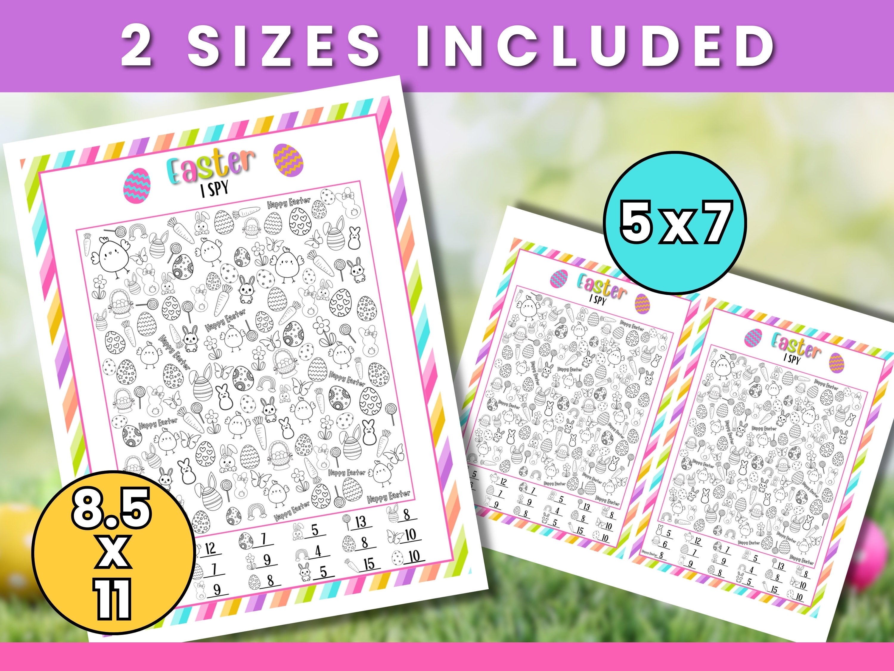 Easter I Spy Game Card for Kids - Printable Games for Classroom or Home ...