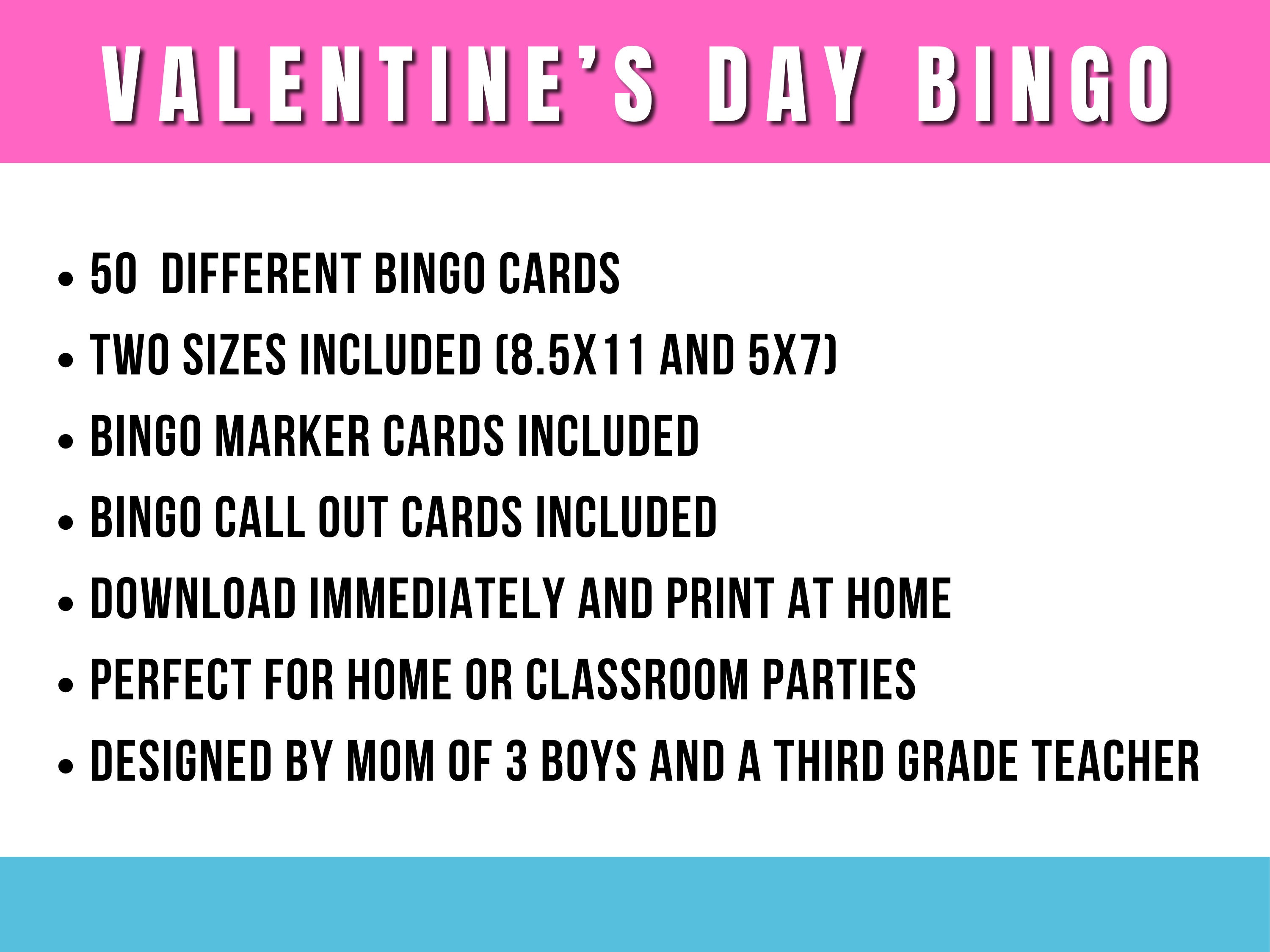 Printable Easter Bingo Cards for Classroom or Home - 50 Different Bingo ...