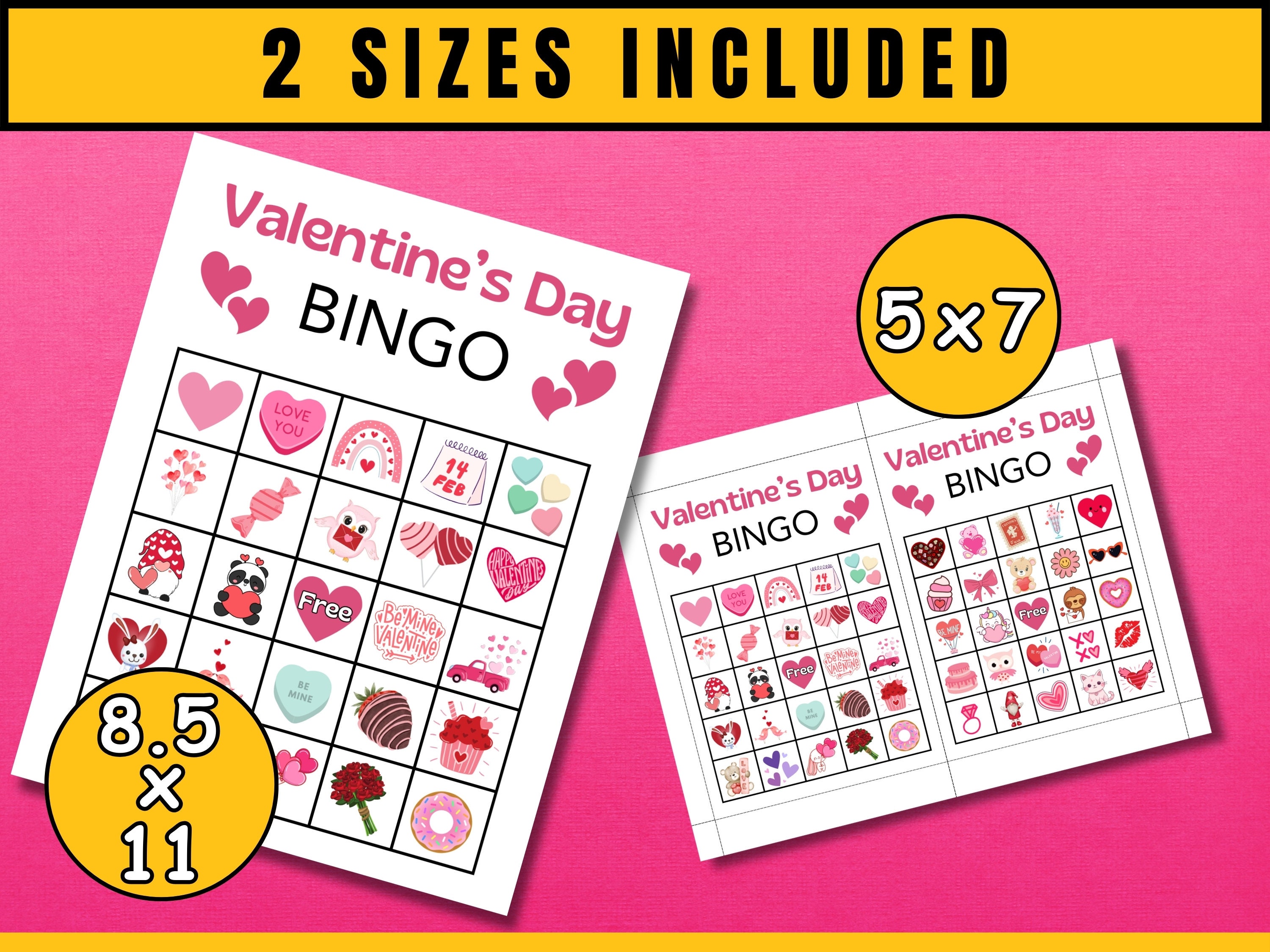 Valentines Day Printable Bingo Game Cards - Classroom Activities for ...