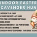 Indoor Easter Scavenger Hunt for Kids - 24 Printable Clue Cards for Fun ...