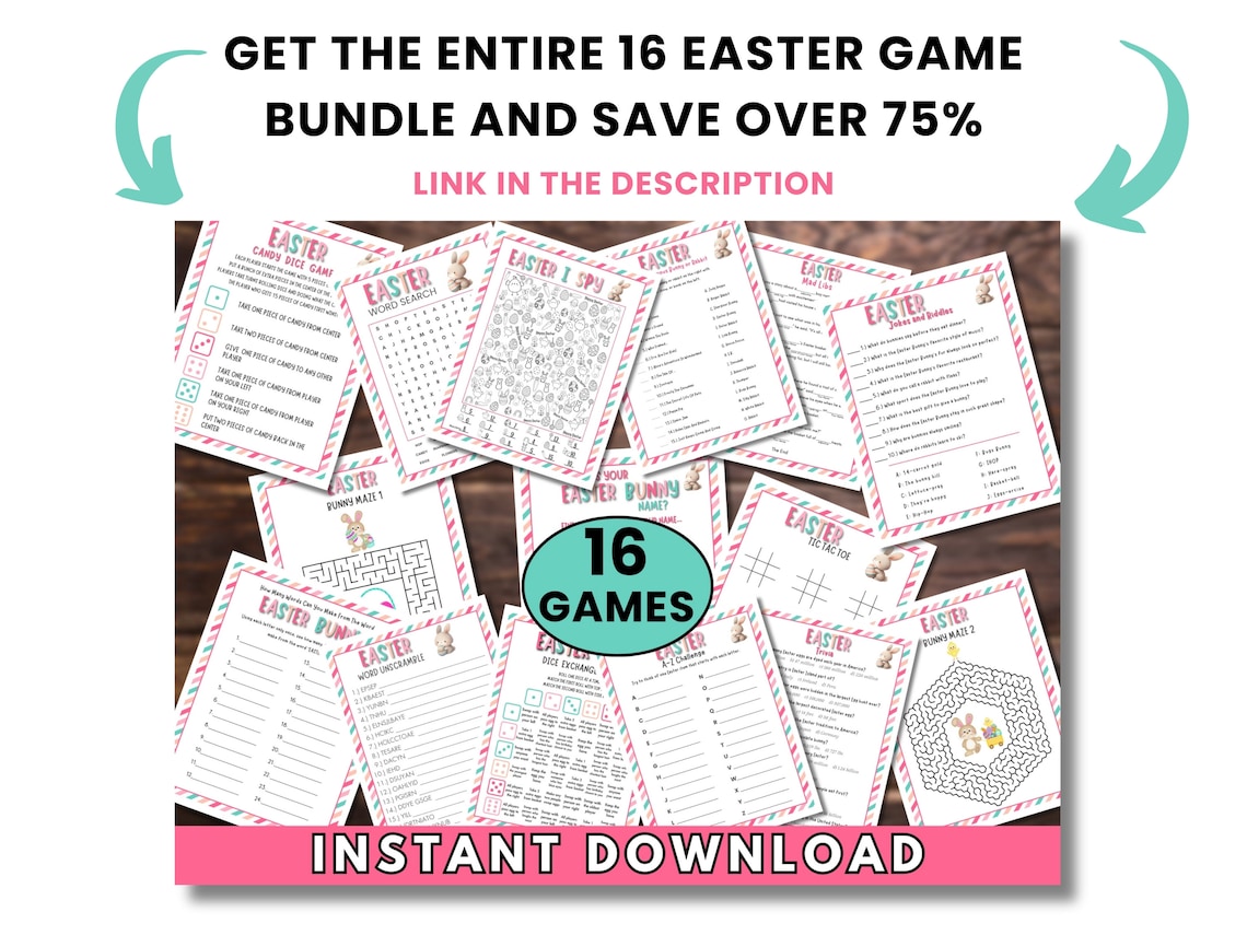Easter Word Search Printable Game Card for Kids - Fun Activity for Home ...
