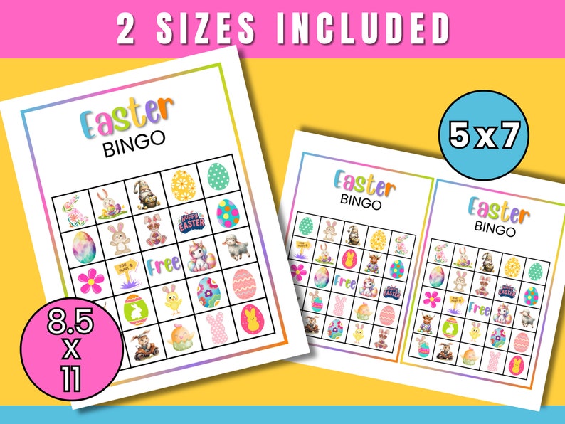 Printable Easter Bingo Cards for Classroom or Home - 50 Different Bingo ...