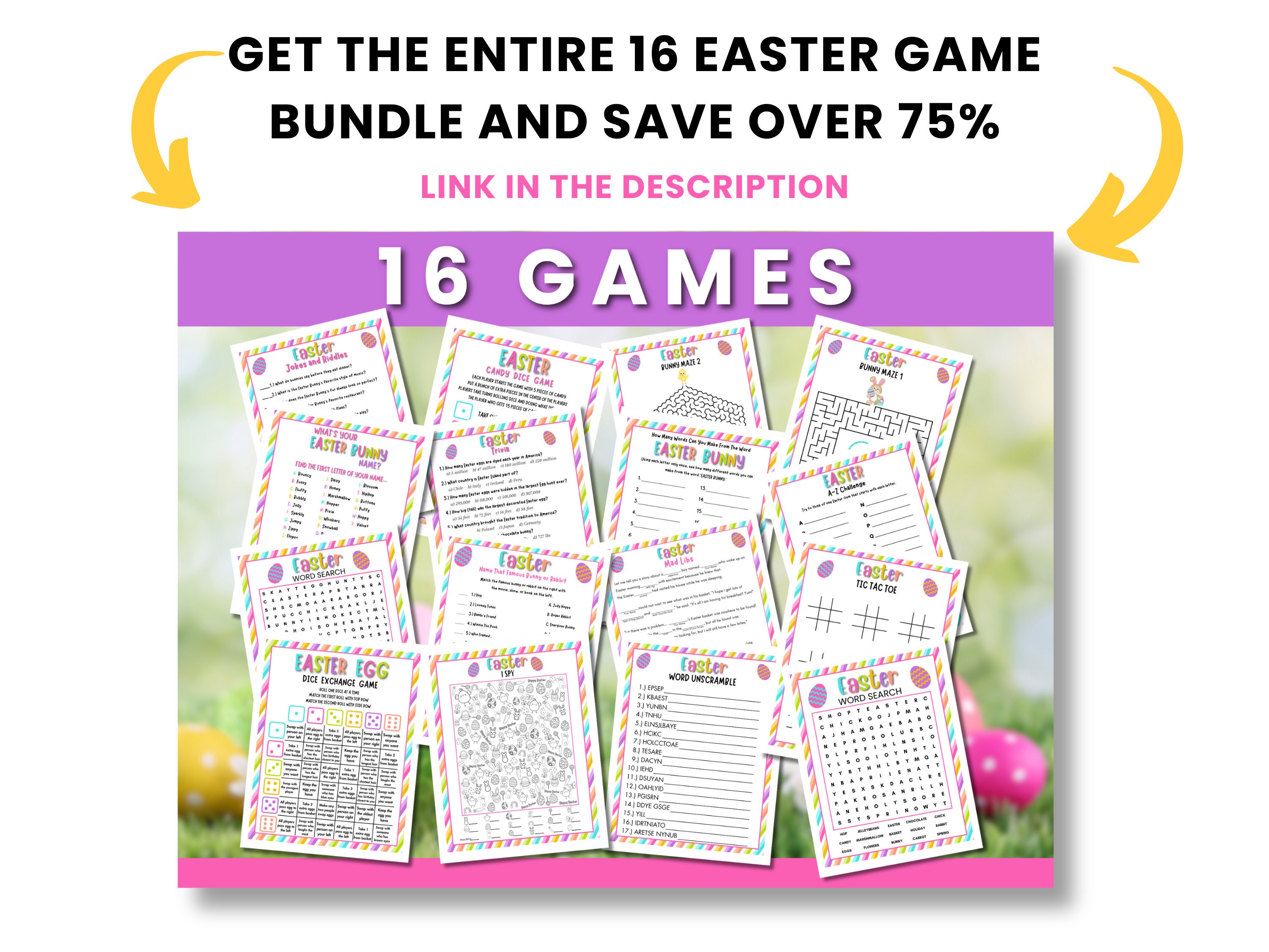 Easter I Spy Game Card for Kids - Printable Games for Classroom or Home ...