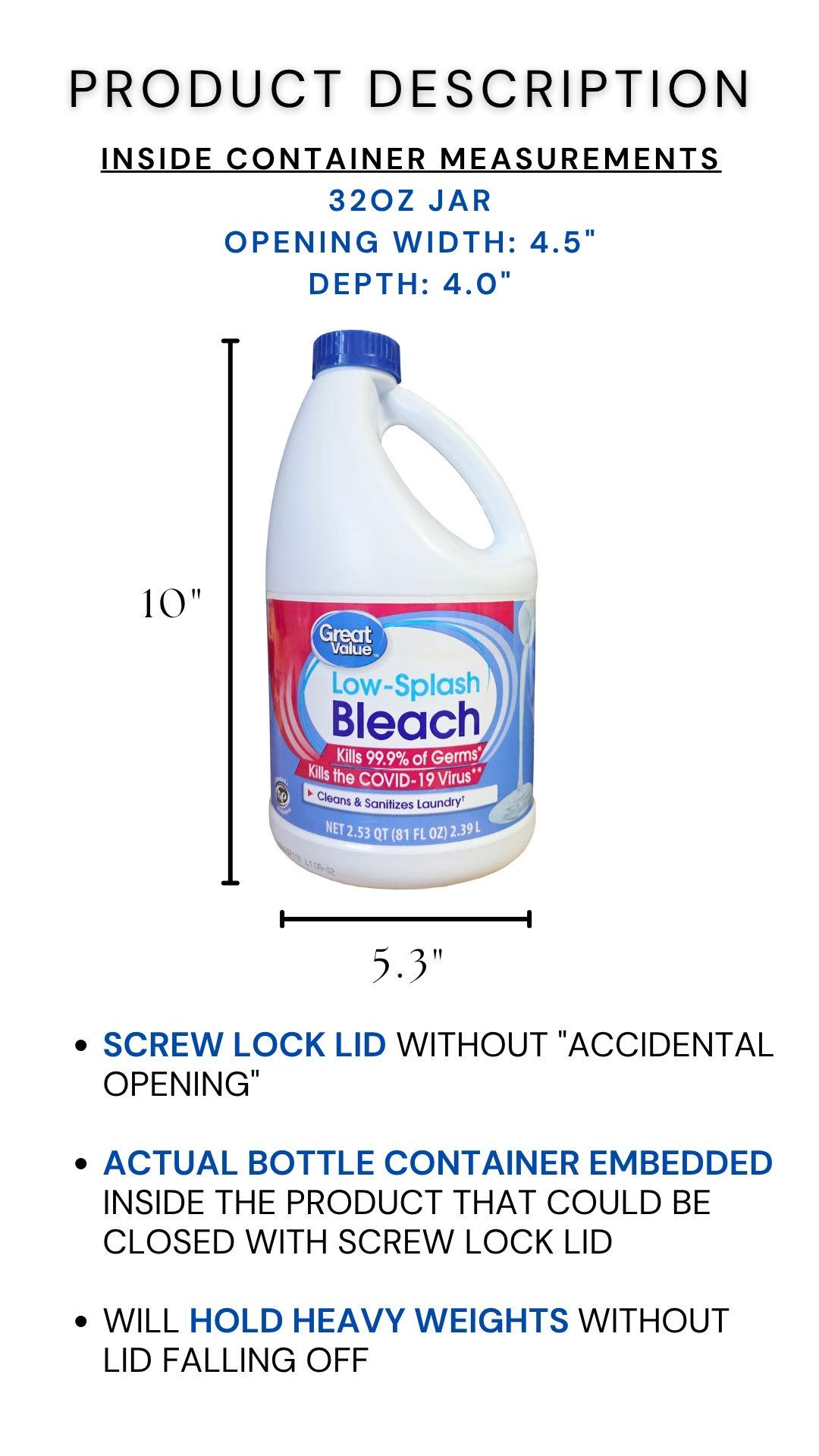 GV Bleach X-large Diversion Safe Stash Screw Lock Smell Proof Container ...