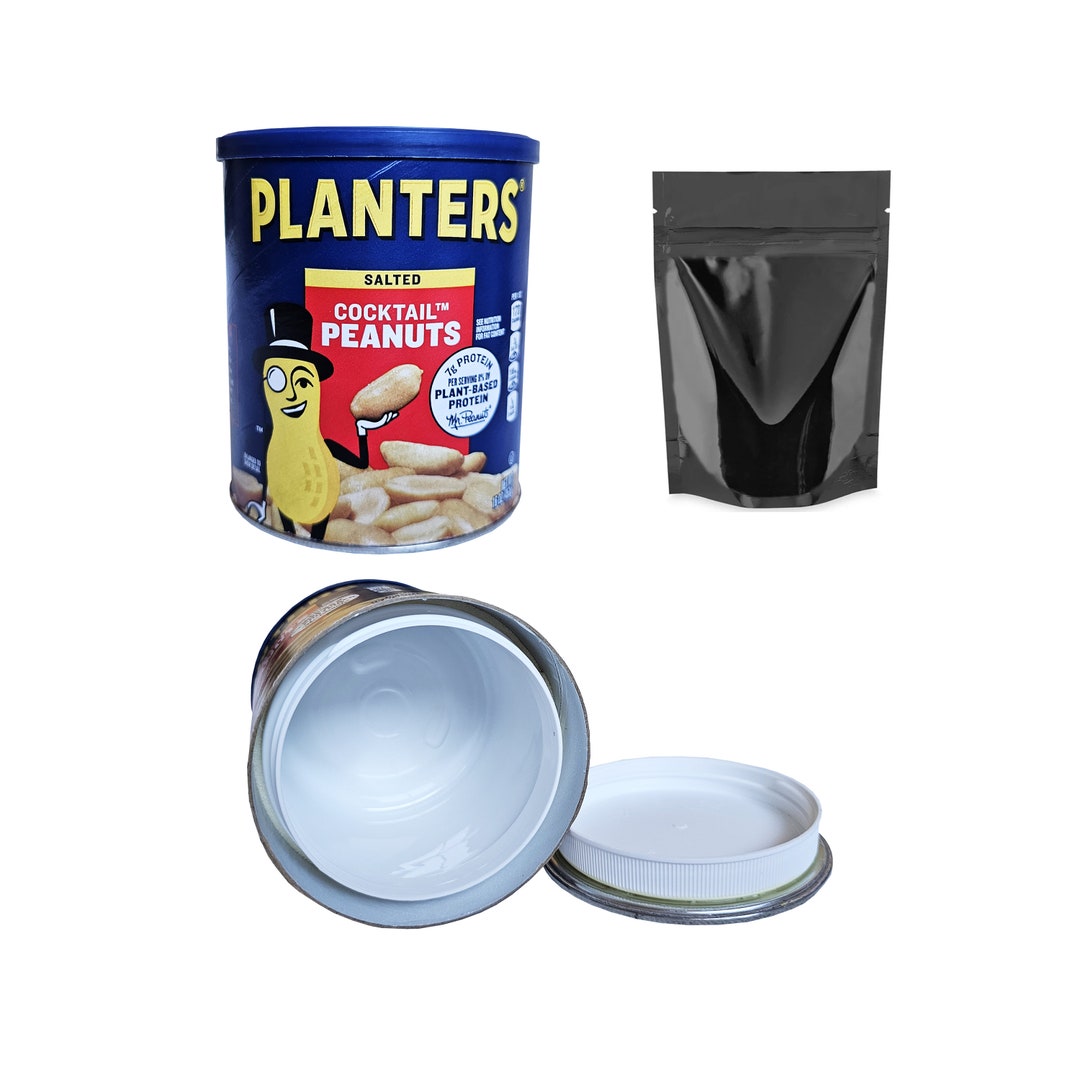 Peanuts Diversion Safe Stash Screw Lock Smell-proof Container + 1 Free ...