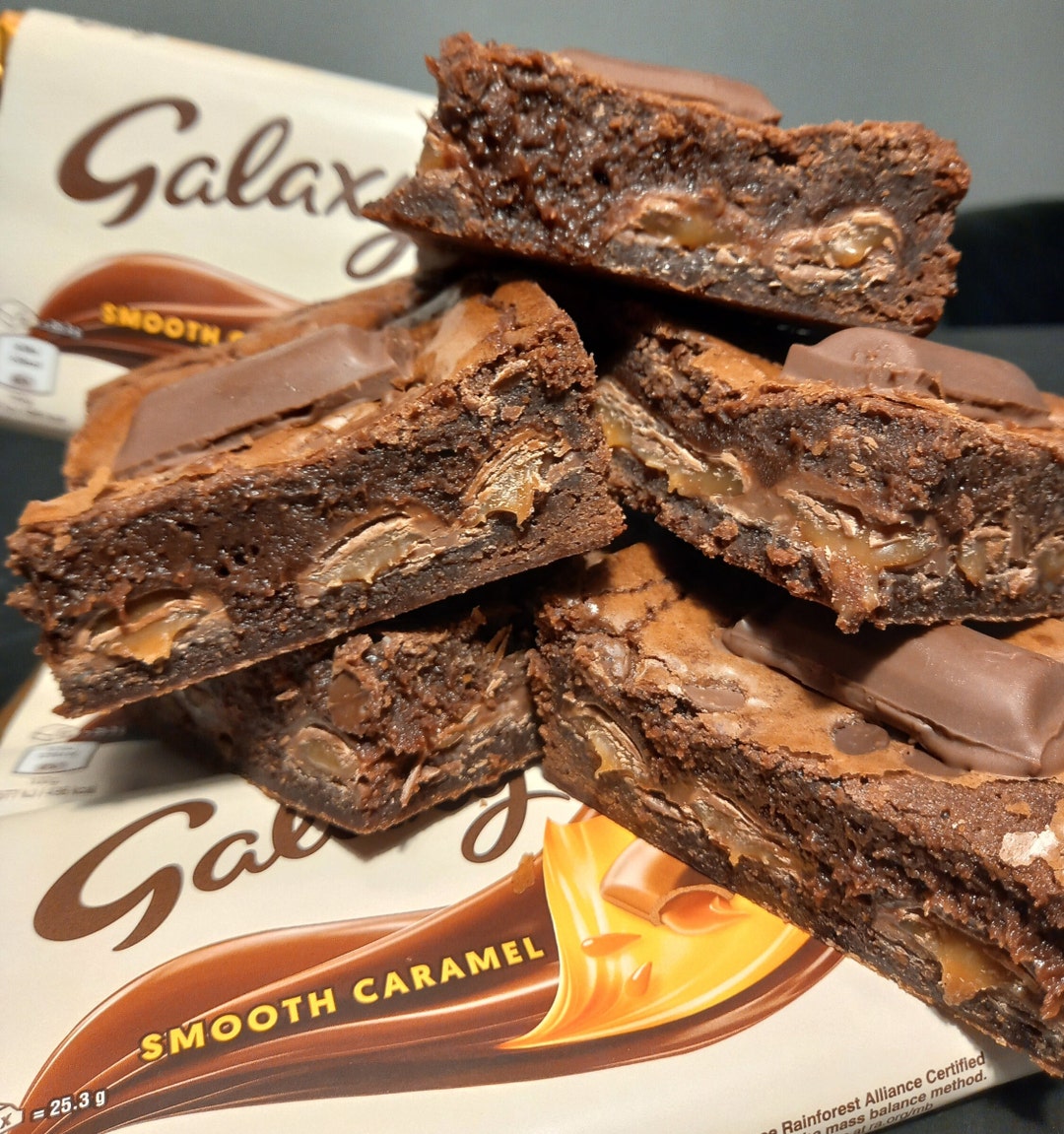 Galaxy Caramel Brownie Chunk - Approx 220g - One Big Piece of Brownie ...