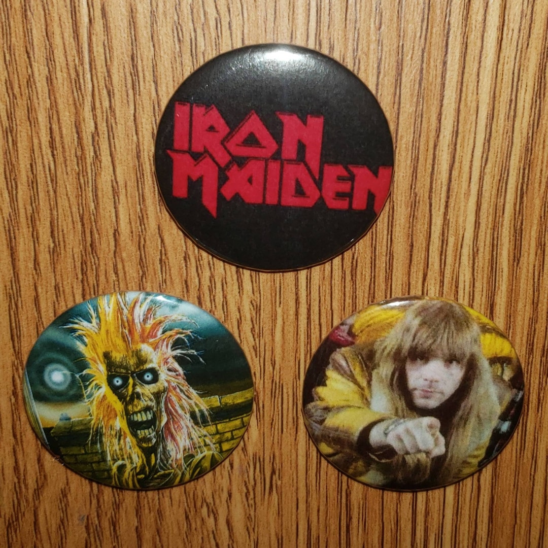 Iron Maiden Button Pack of 3 1.25 - Etsy