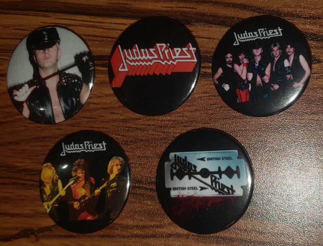Judas Priest Button Pack of 5 1.25 - Etsy