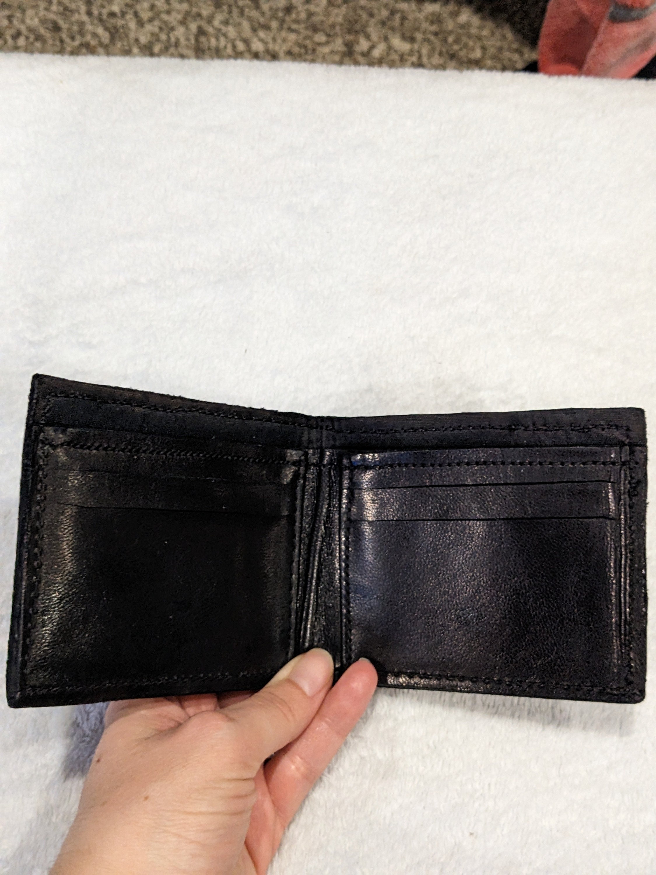Prison Leather Work - Black Wallet - Handcrafted - Gift - Etsy