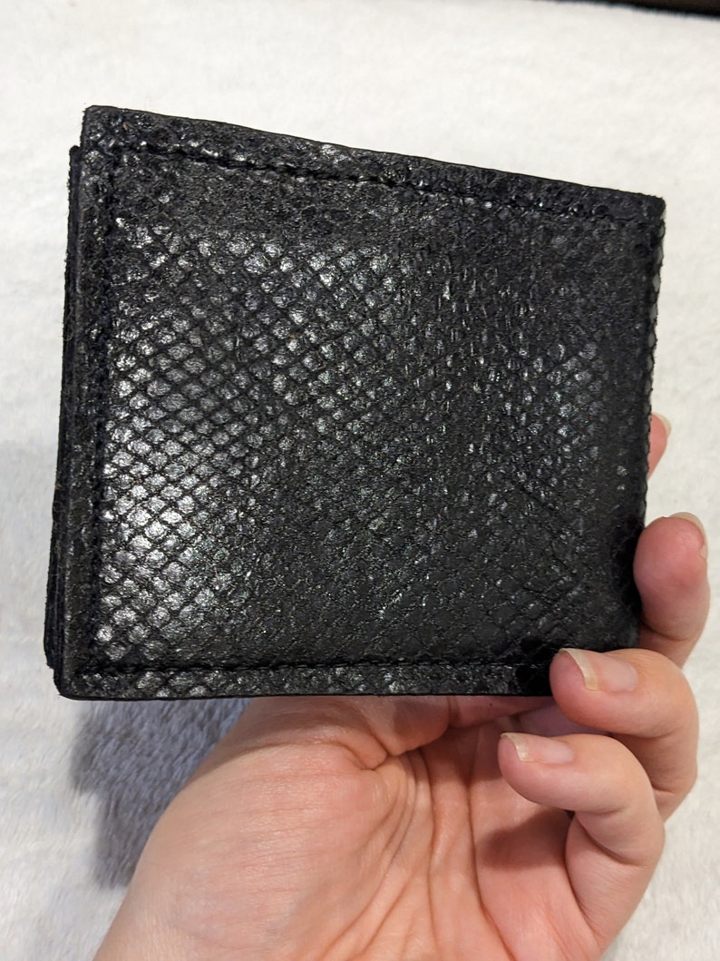 Prison Leather Work - Black Wallet - Handcrafted - Gift - Etsy