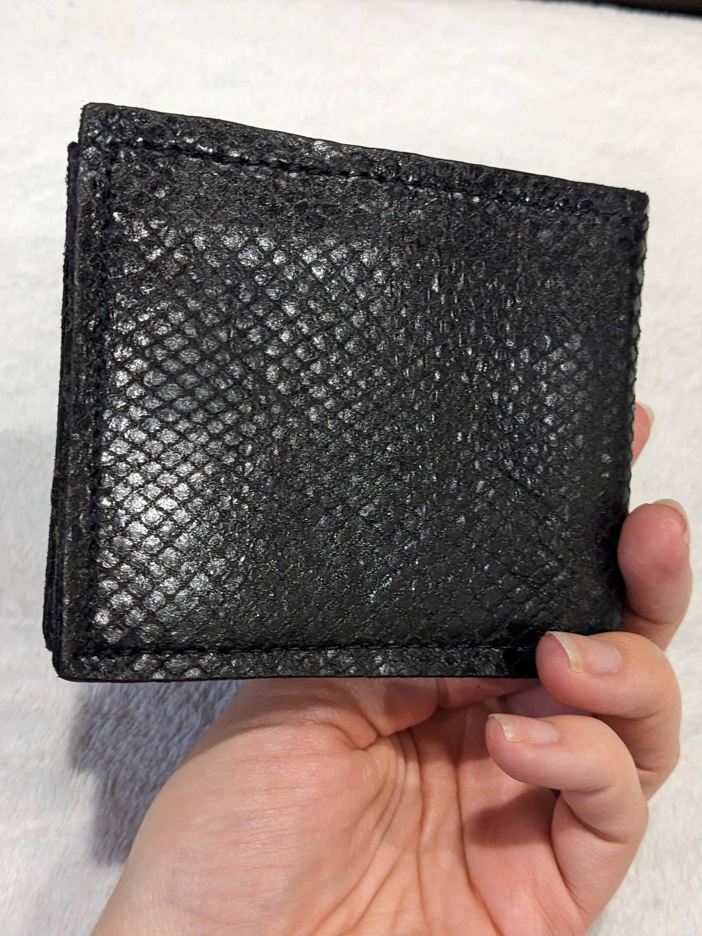Prison Leather Work - Black Wallet - Handcrafted - Gift - Etsy