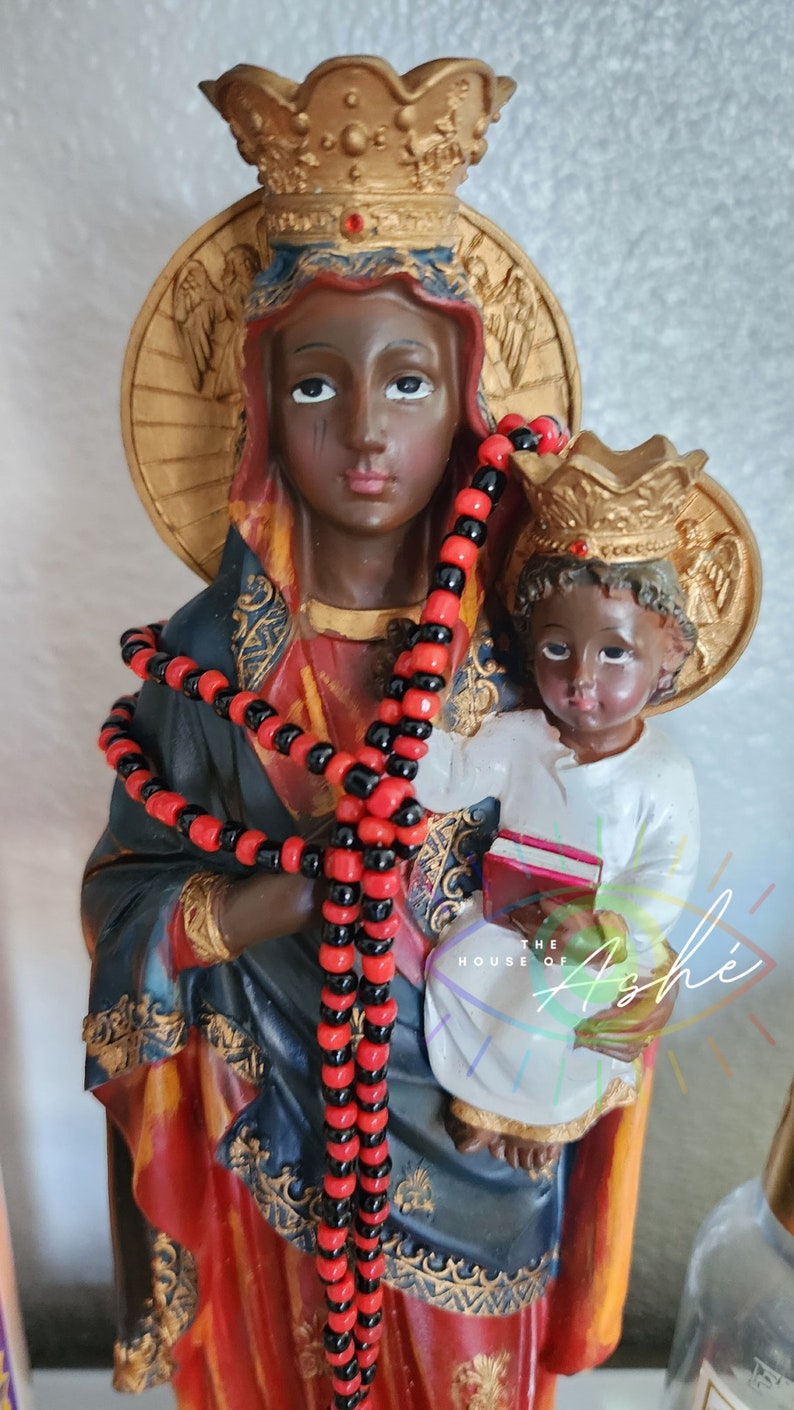 Ezili Erzulie Dantor Santa Barbara Africana Collares Elekes Ezili Danto ...