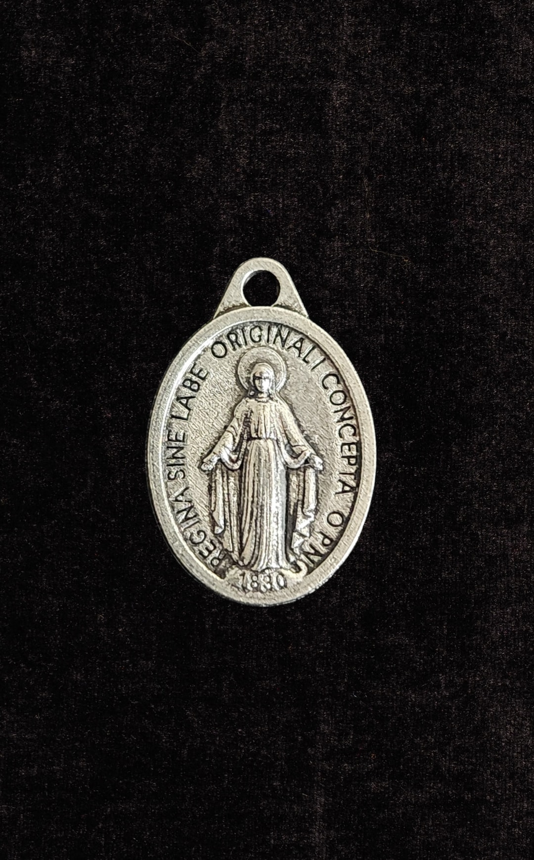 Mary Miraculous Medal Virgin Mary Medallion Mother Mary St. Catherine ...