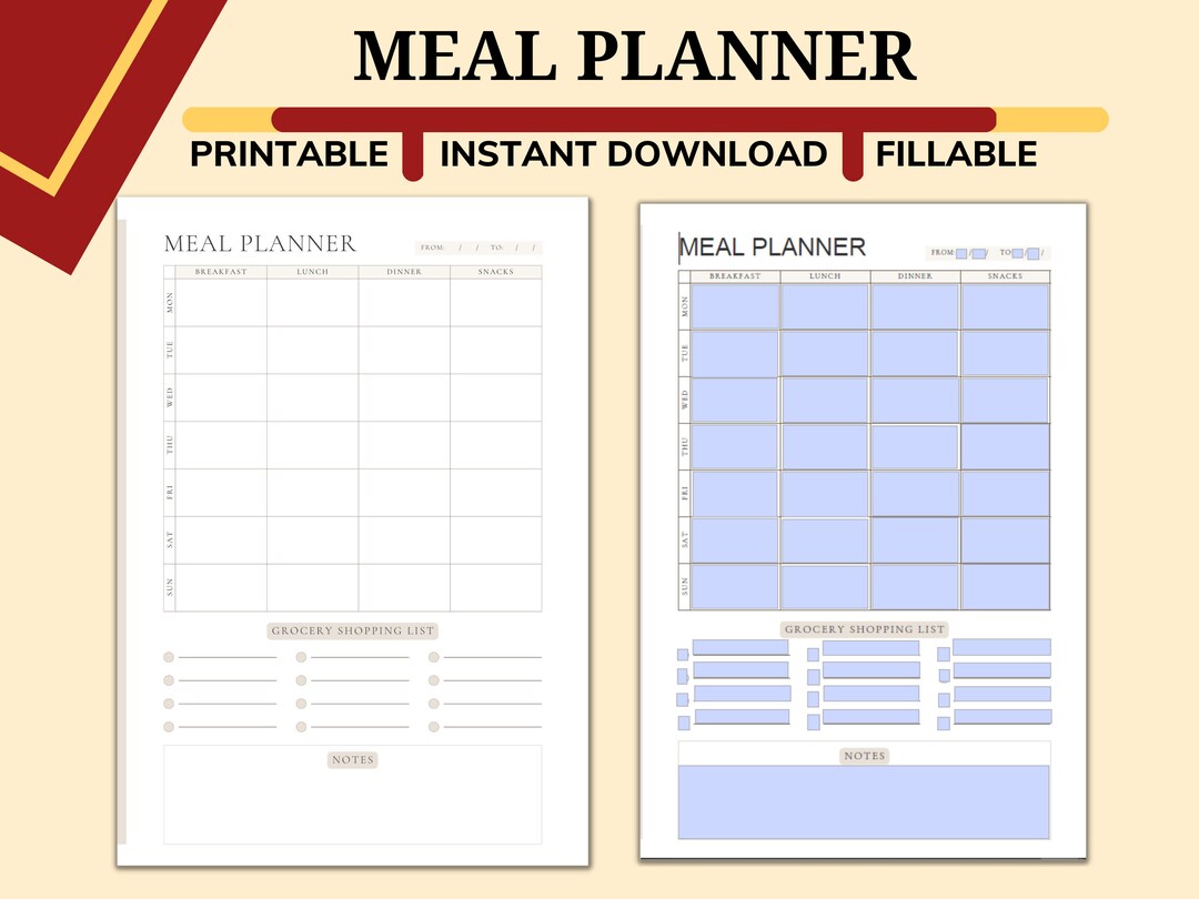 Interactive Daily Planner Minimalist Simple Organized Daily Task ...