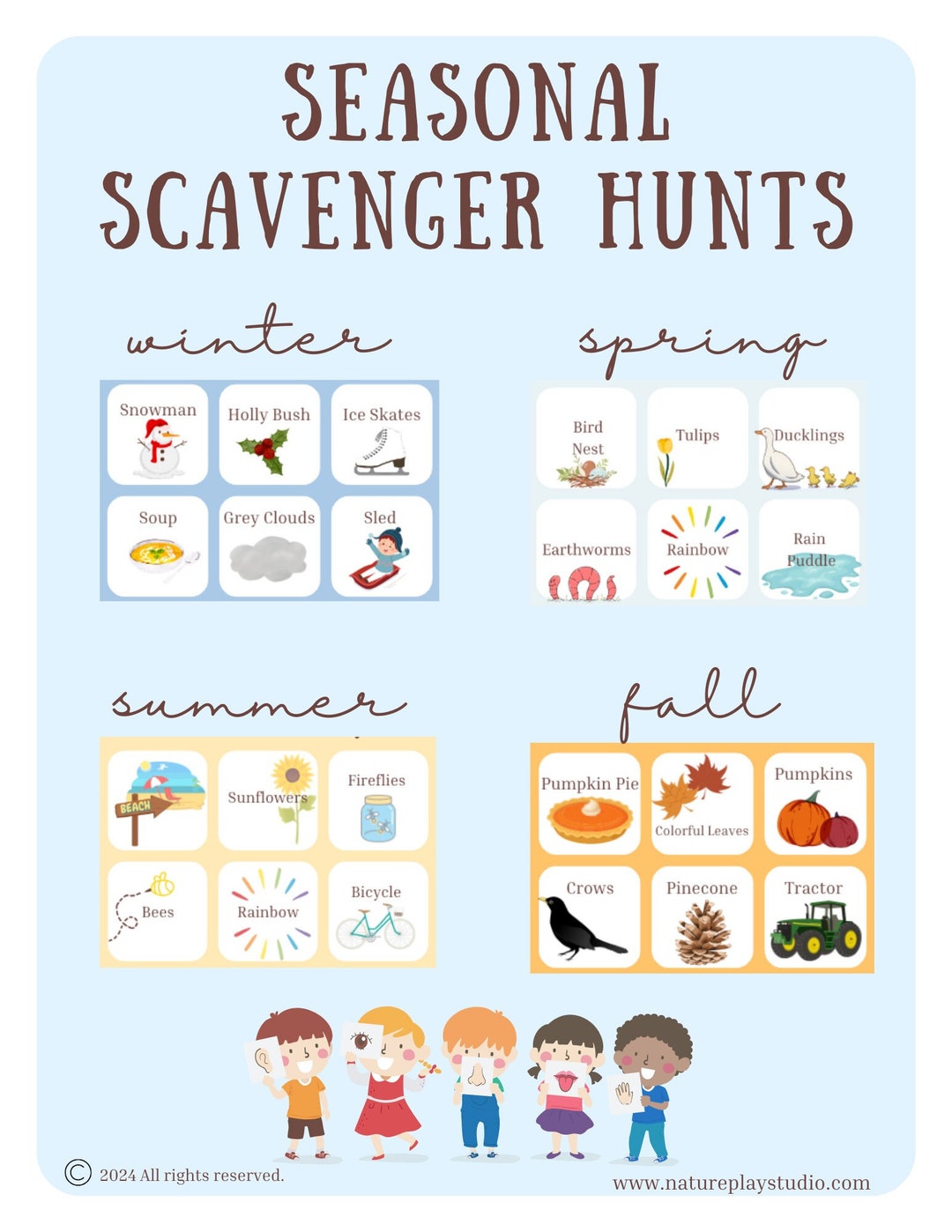 Scavenger Hunts, Four Seasons, Family Fun, Outdoor Activity, Outdoor ...