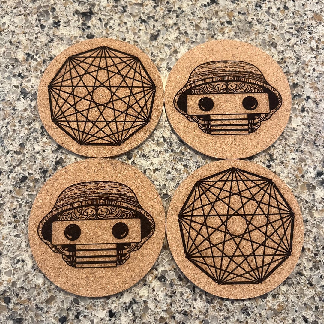Robot Stop King Gizzard Han Tyumi and Nonagon Infinity Cork Coaster ...