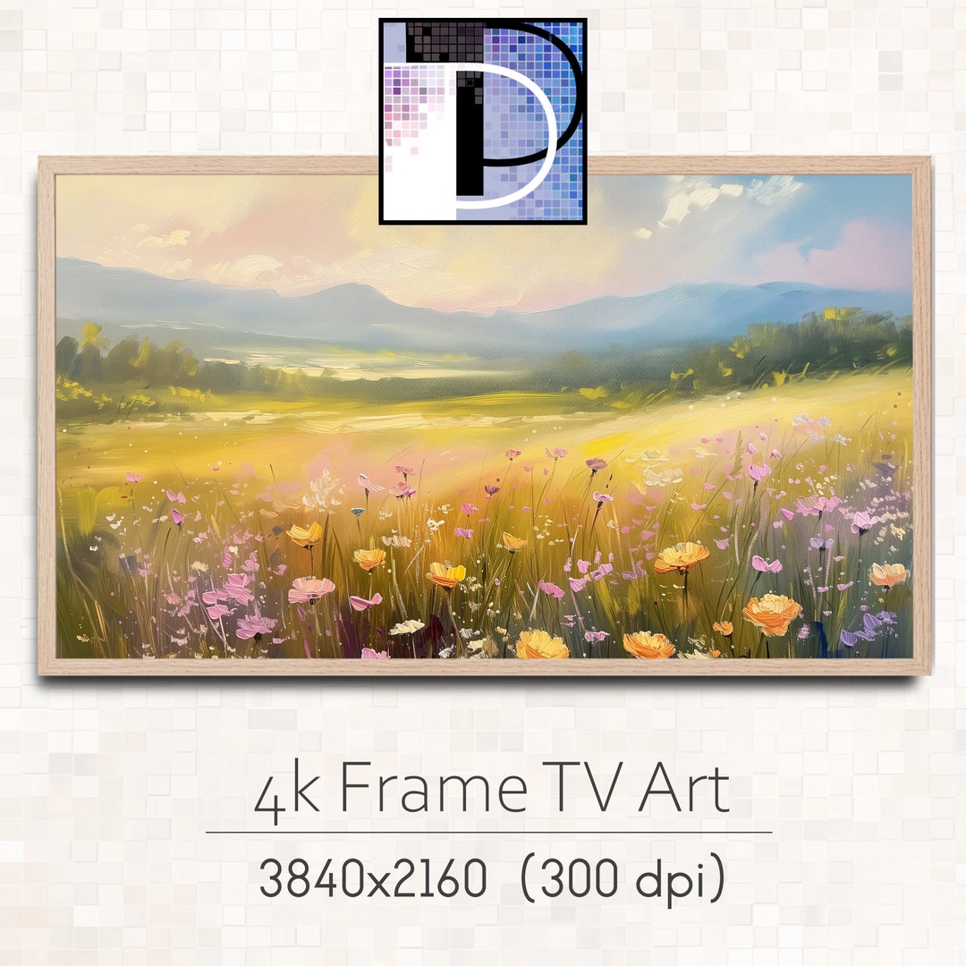 Wildflower Frame TV Art | Spring Wildflowers Painting | Samsung Frame ...