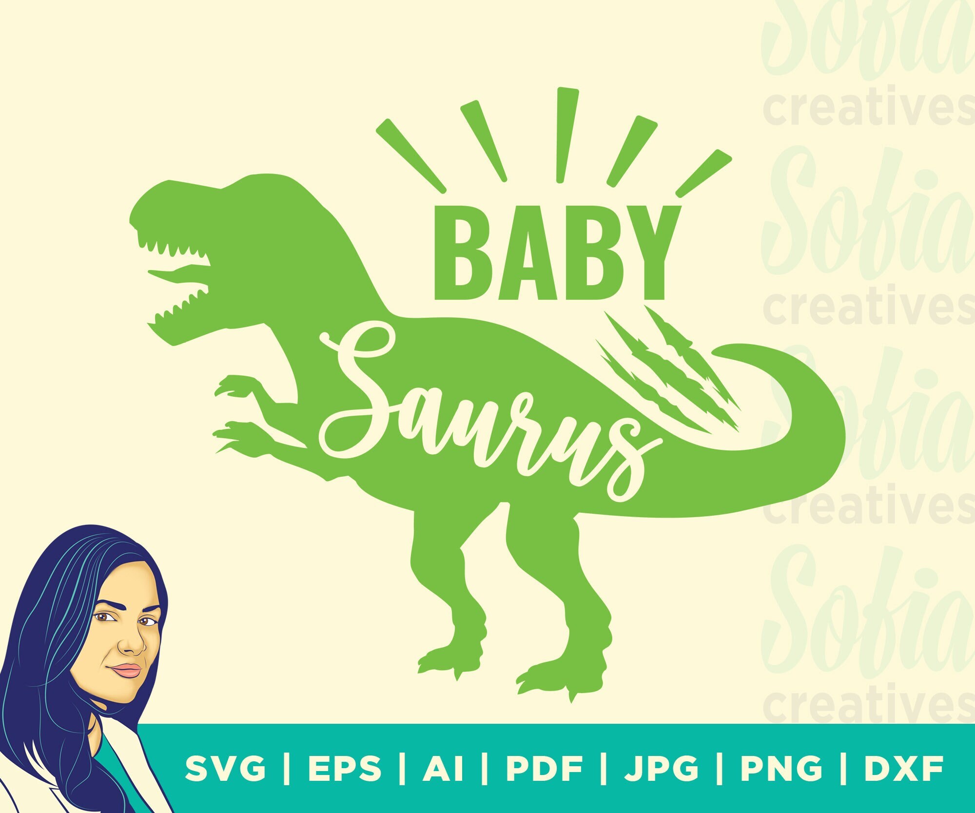 Baby Saurus Svg T-rex Dinosaur Cut Files Baby Dinosaur Svg - Etsy Canada