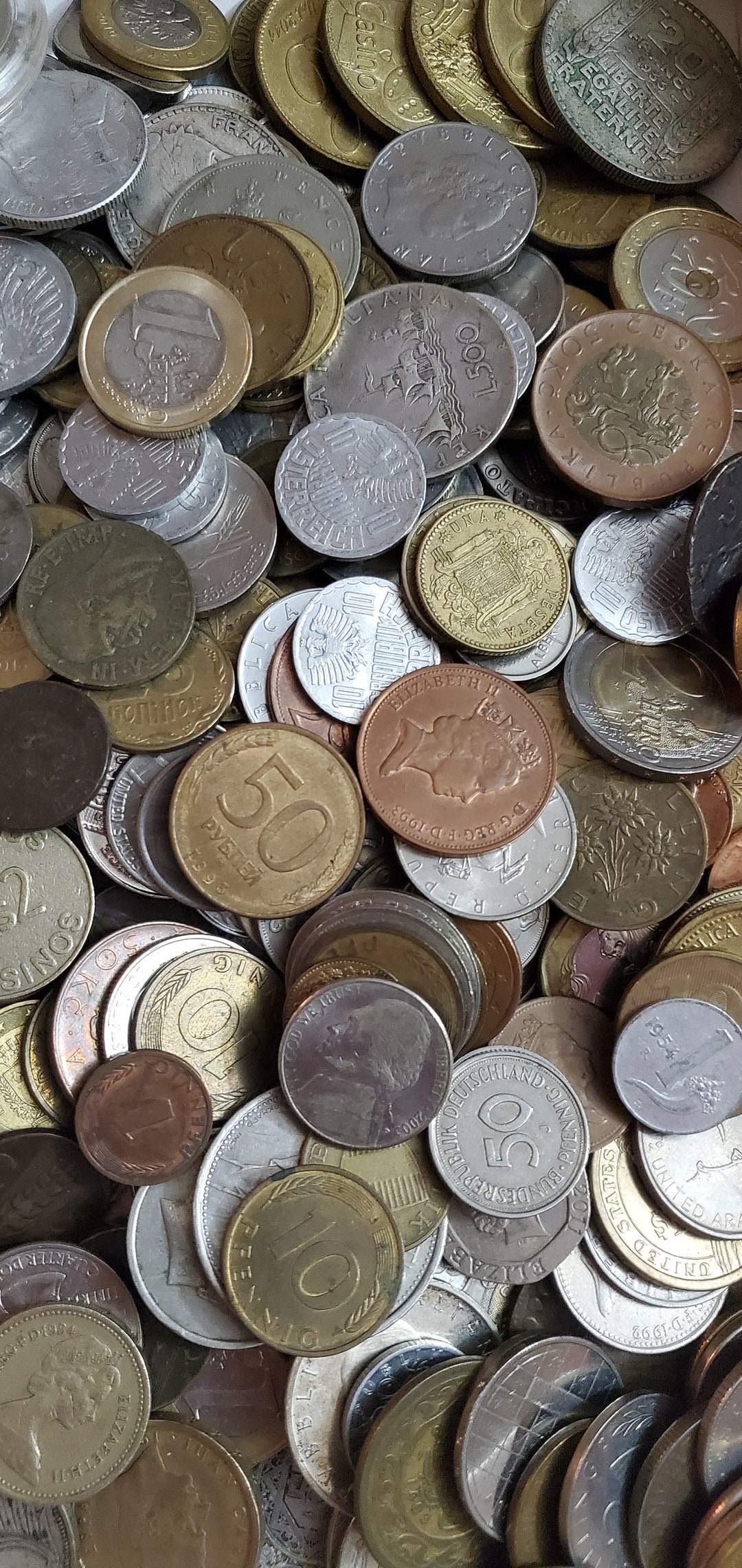 The 10 Coin Mystery Bag, International, Euro, Vintage, Historical Coins ...