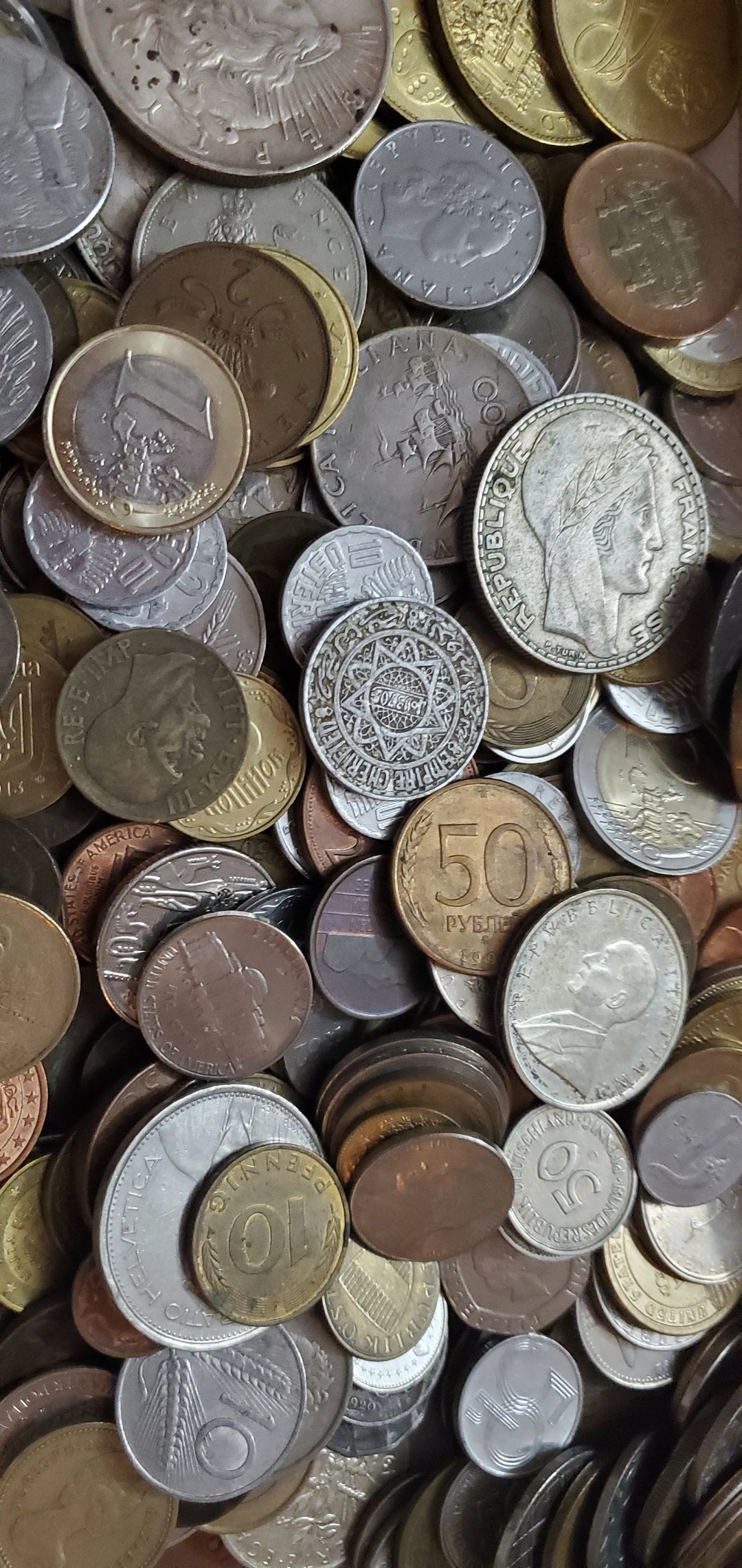 International Coin Mystery Bag, Vintage Fun Gift Euro Collector ...