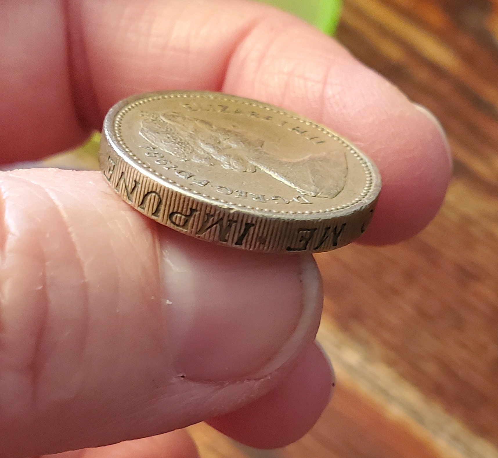 Queen Elizabeth II One Pound Collection Rare Side Lettering - Etsy