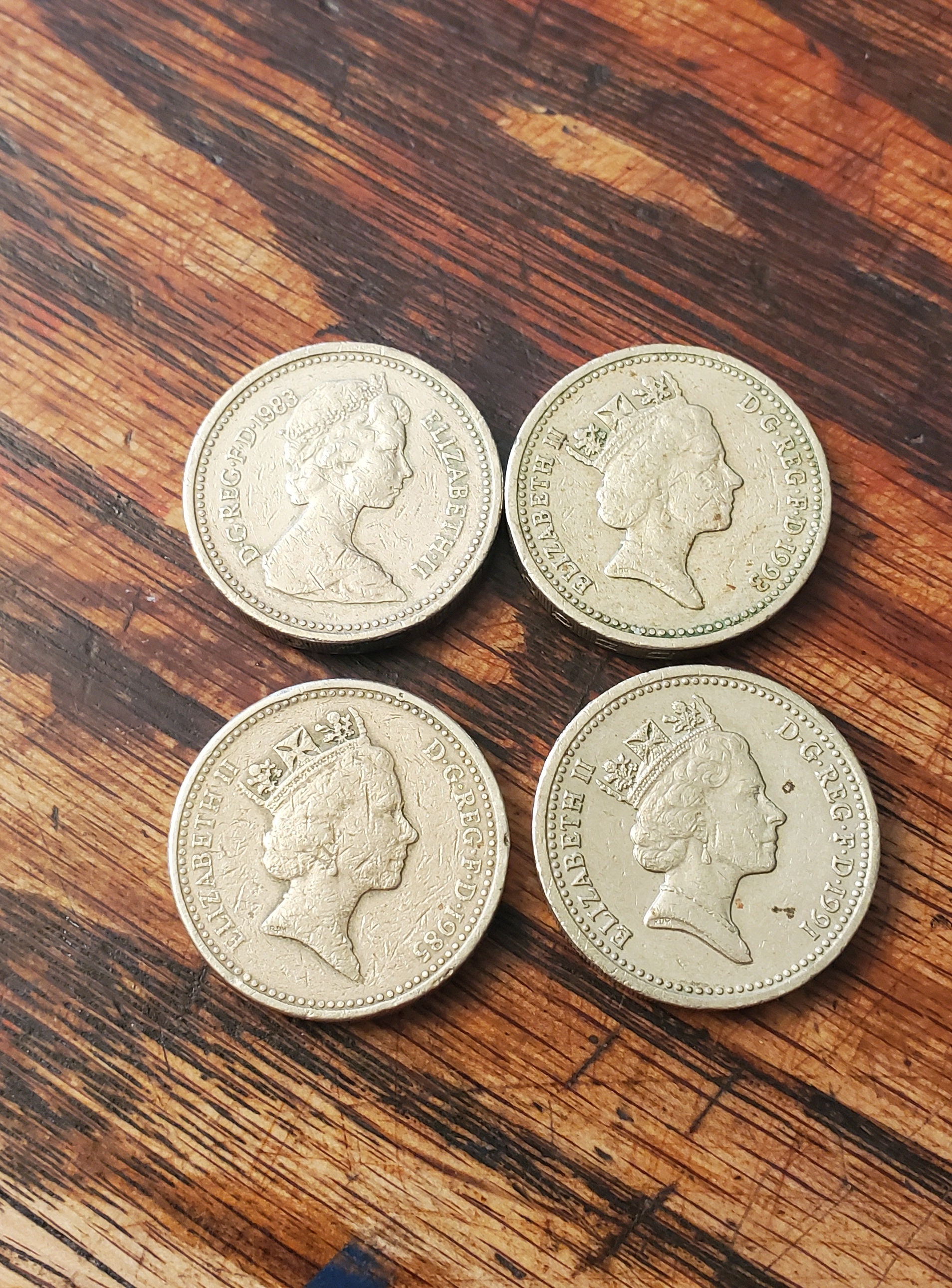 QUEEN ELIZABETH II Rare One Pound Error Coin Collection - Etsy UK