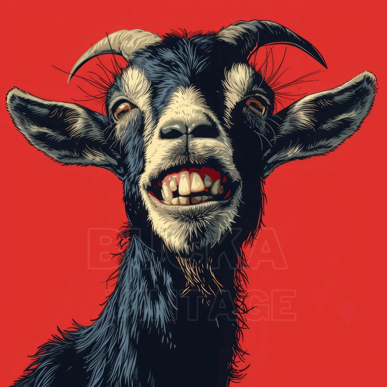 Smiling Cute Goat Png, Goat PNG, BMFS, Transparent Png 300 Dpi High-res ...