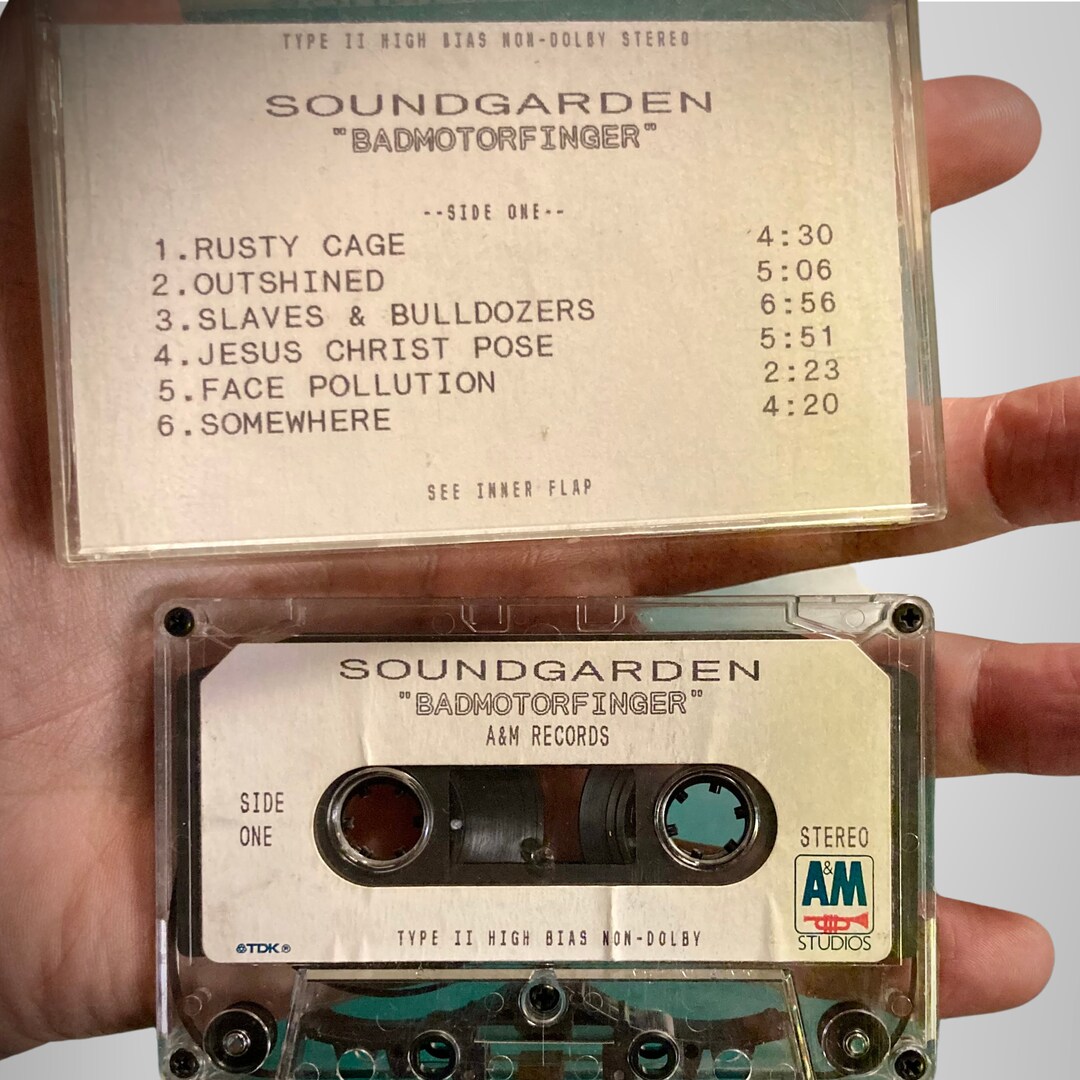 SOUNDGARDEN Badmotorfinger Cassette, A&M Records - Etsy
