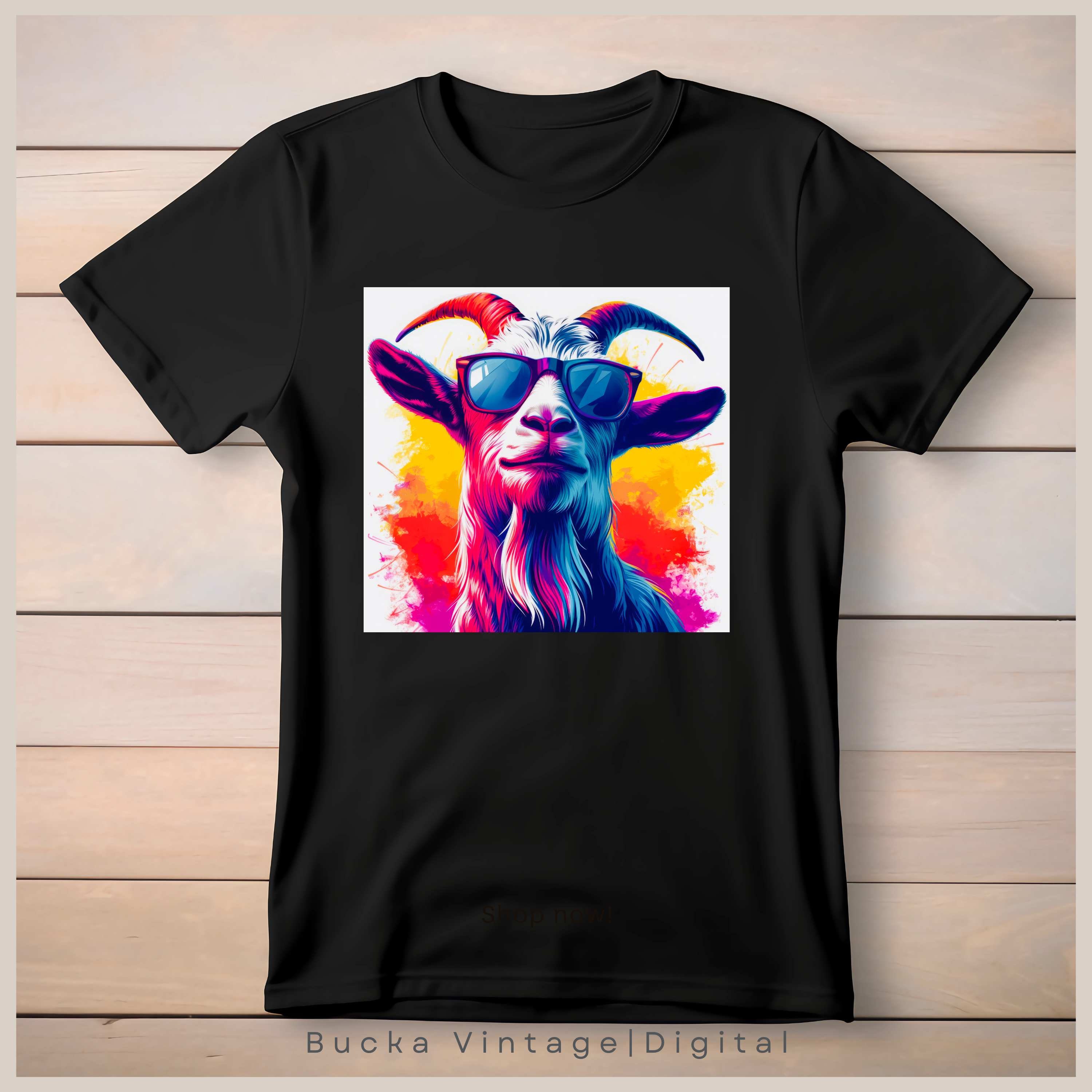 Colorful Psychedelic Billy Goat, Goat PNG + Transparent PNG 300 Dpi ...