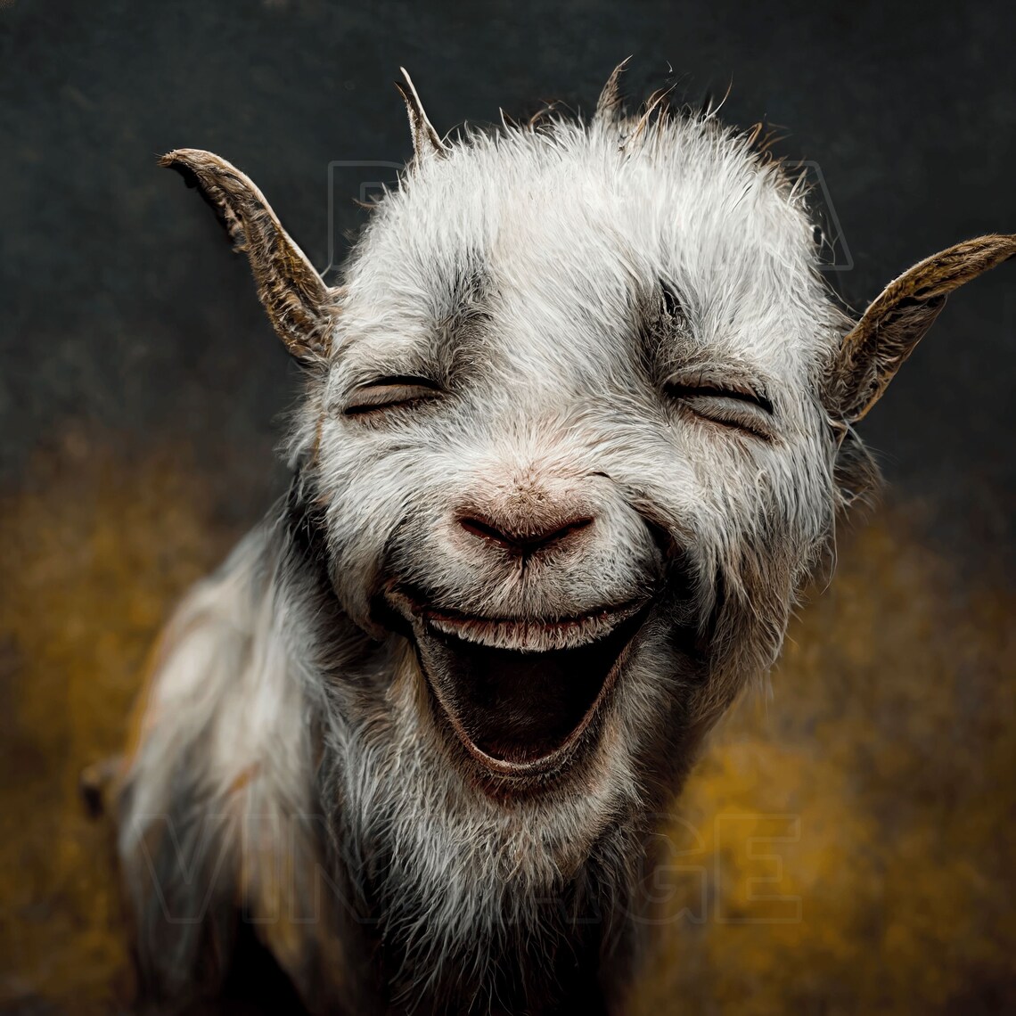 Laughing Goat PNG Smiling BILLY Goat Transparent PNG 300 Dpi High-res ...