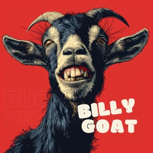 Happy Smiling Billy Goat, BMFS, Goat PNG + Transparent PNG 300 Dpi High ...