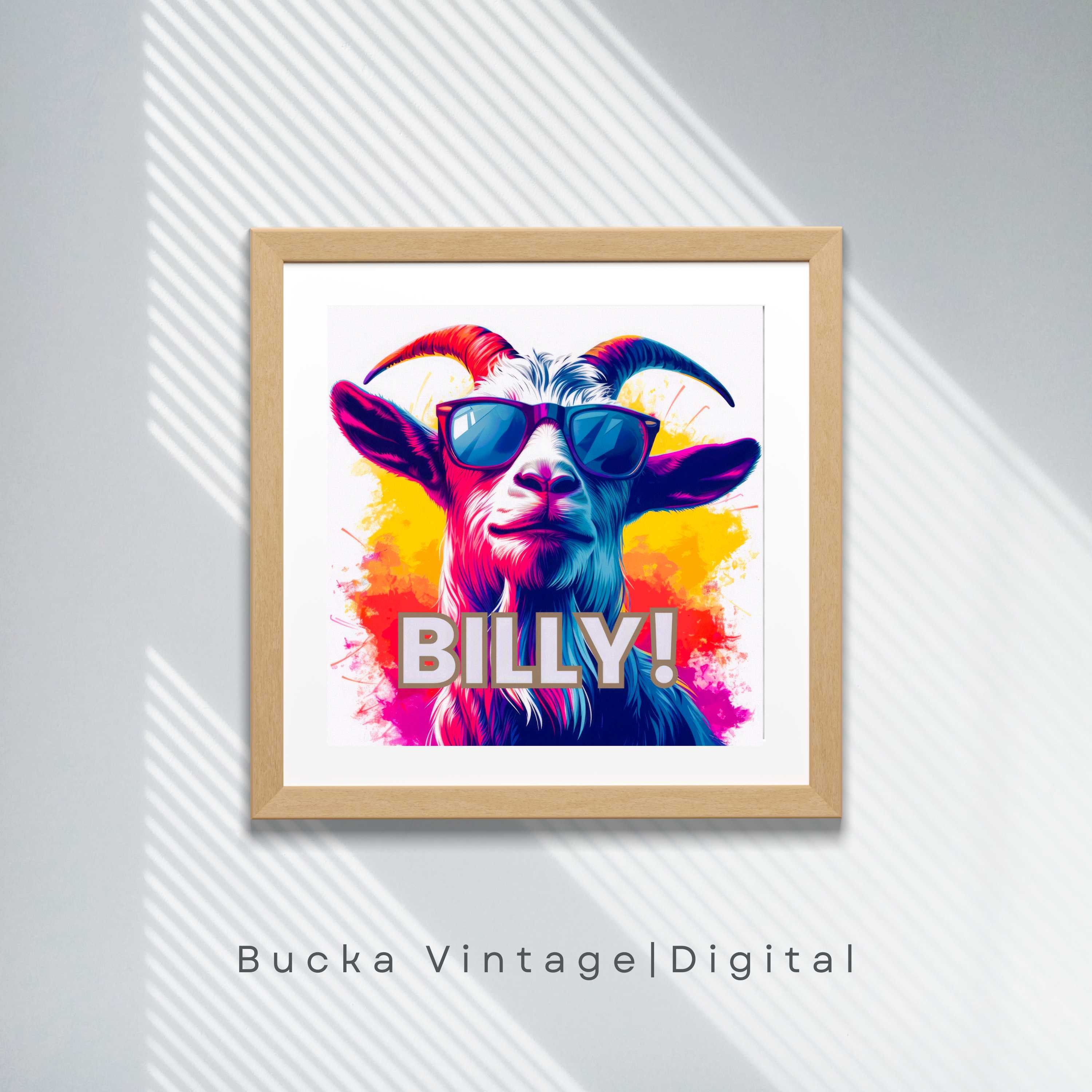 Colorful Psychedelic Billy Goat, Goat PNG + Transparent PNG 300 Dpi ...