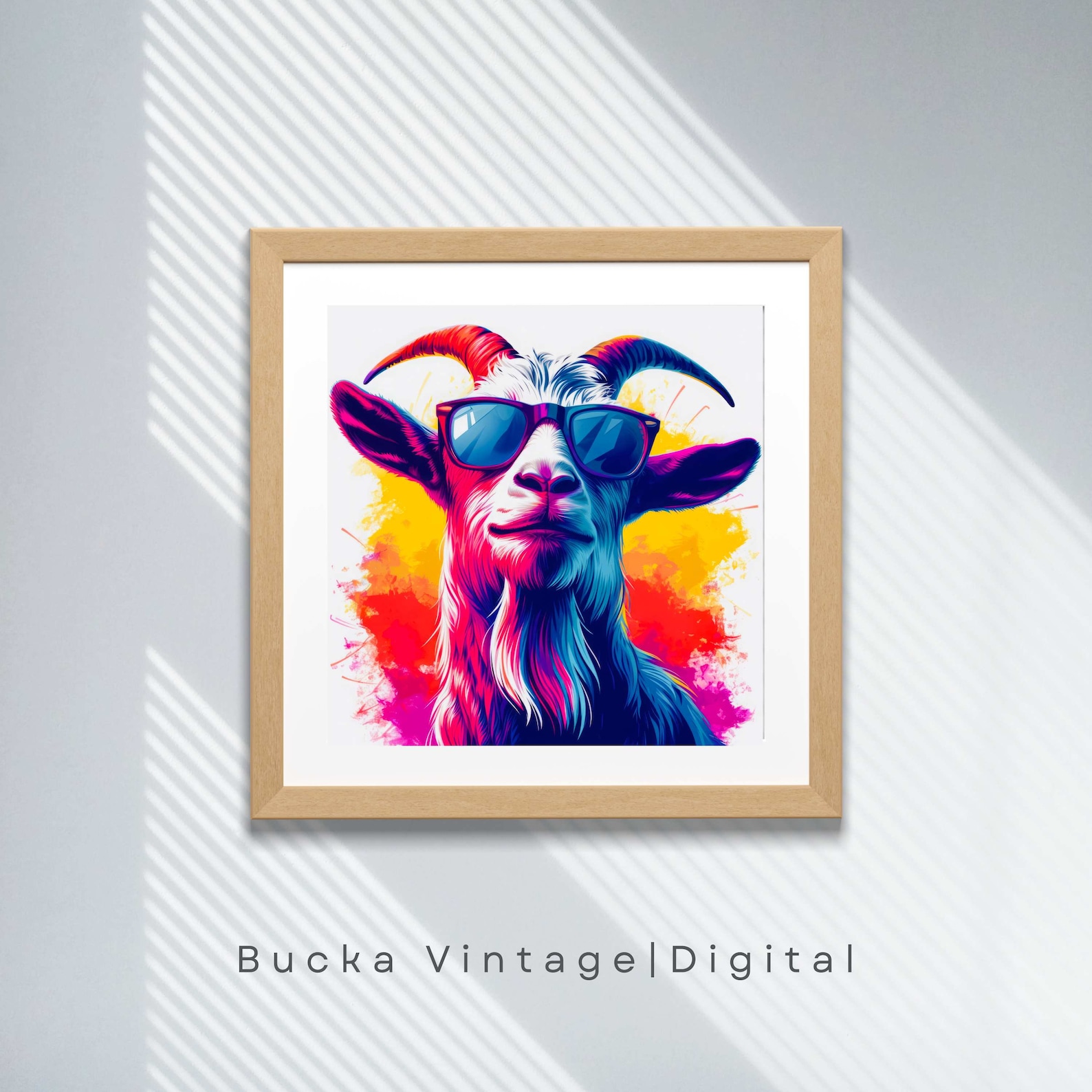 Colorful Psychedelic Billy Goat, Goat PNG + Transparent PNG 300 Dpi ...