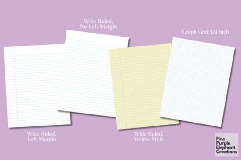School Paper | Journal Writing Sheets - Etsy