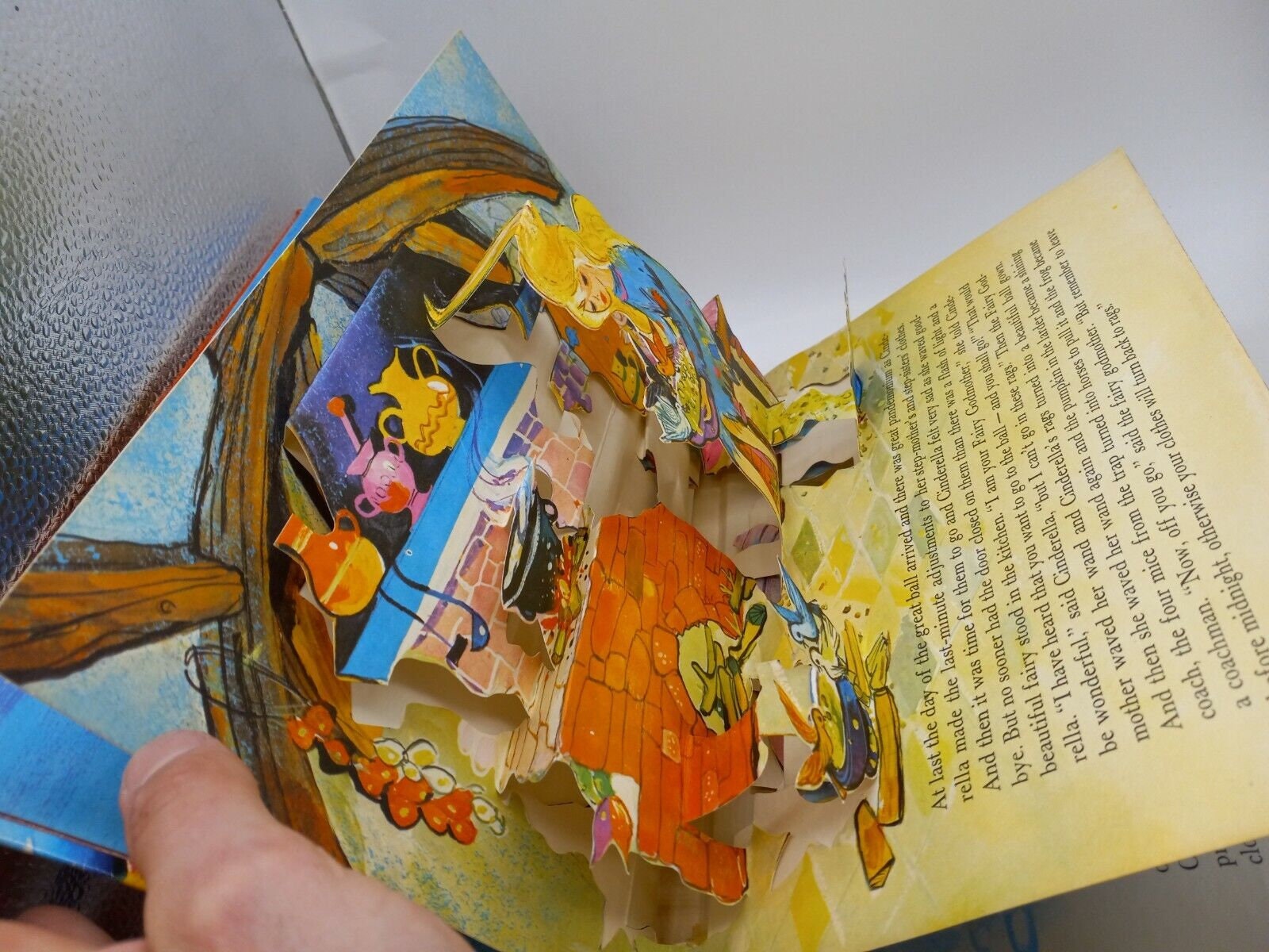 Vintage Cinderella Fairy Tale Pop-up Book Printed in Colombia, South ...