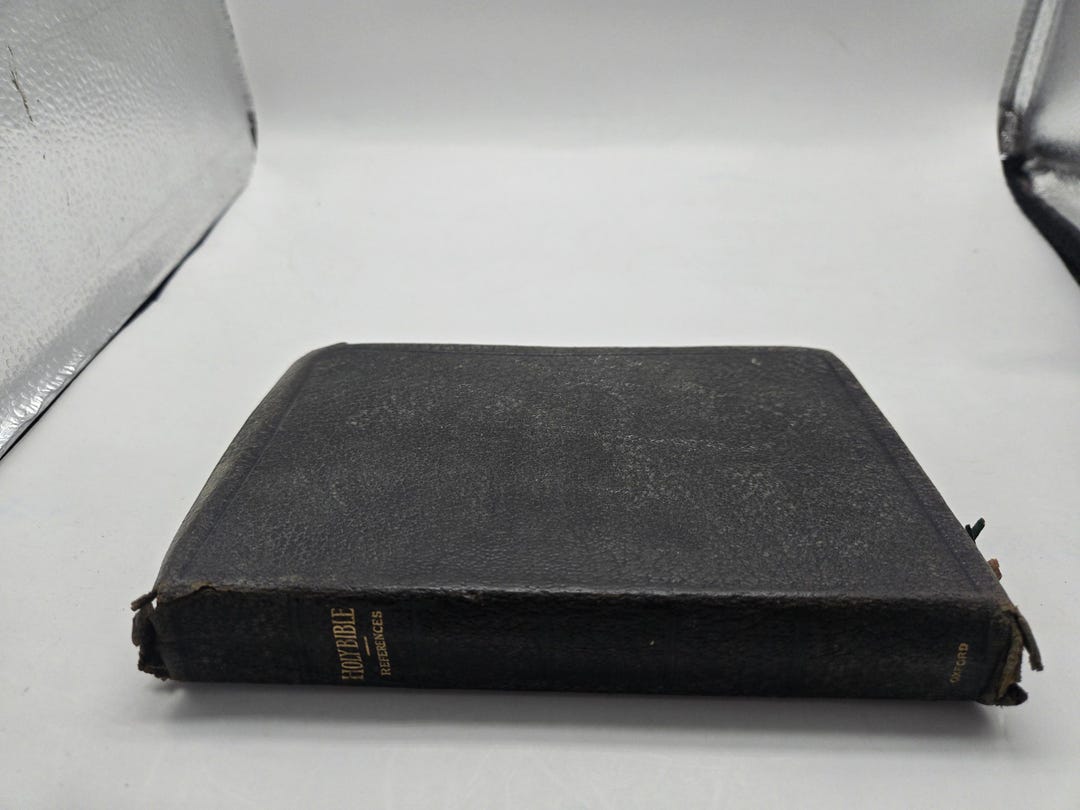 Holy Bible References Oxford Real Morocco Silk Sewed Vintage - Etsy