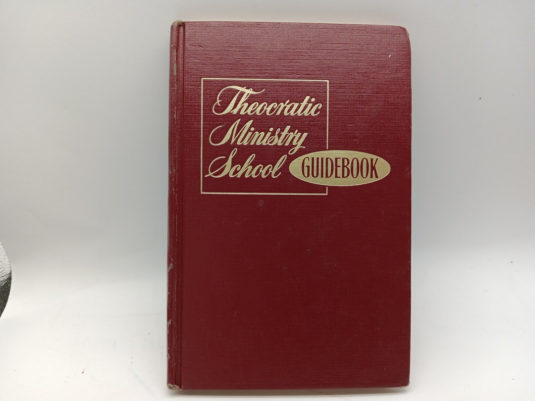 Theocratic Ministry School Guidebook by Watch Tower Bible & Tract Society 1971 - Etsy