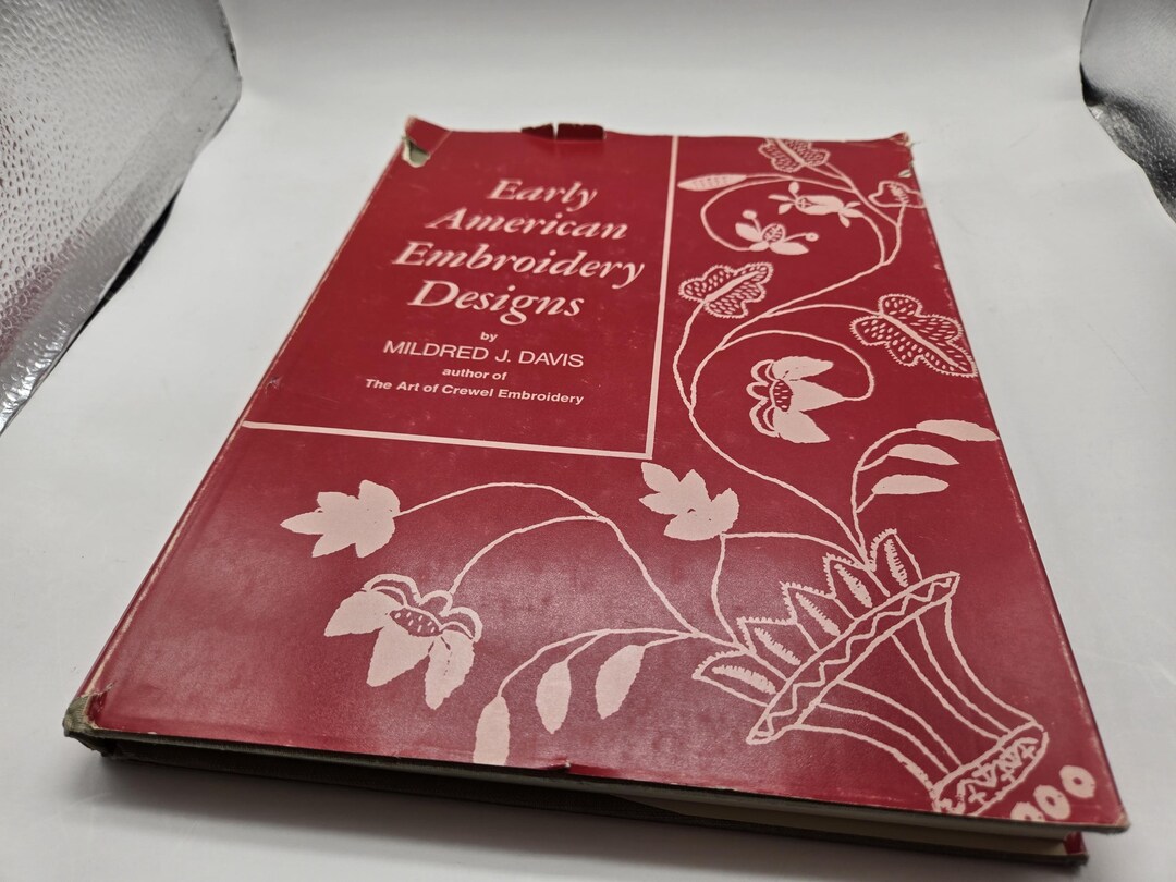 Early American Embroidery Designs Mildred J. Davis HC VTG Book 1969 - Etsy