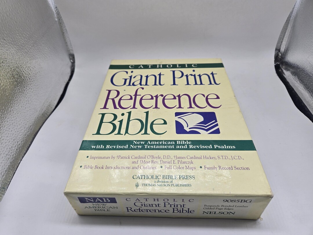 Catholic Giant Print Reference Bible NAB Catholic Bible Press 9085BG - Etsy