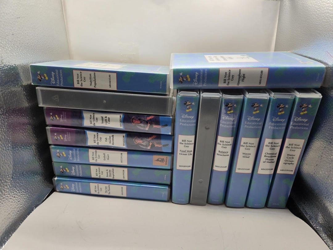 Lot of 15 Bill Nye Disney Educational Productions VHS Tapes - Etsy