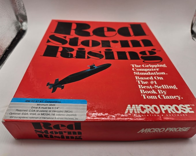 Red Storm Rising Big Box PC Video Game 1989 Microprose IBM Tandy - Etsy
