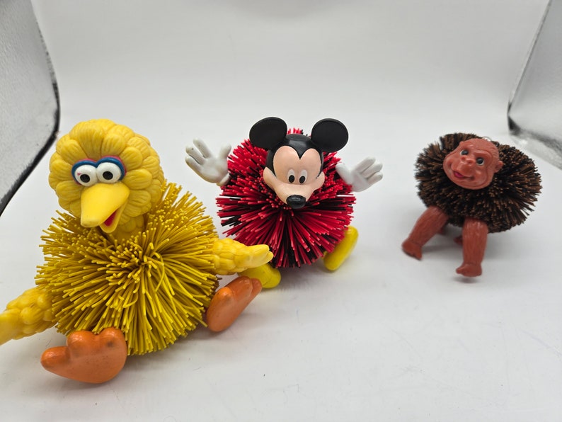 Vintage Koosh Balls Mickey, Big Bird, Brown Monkey - Etsy