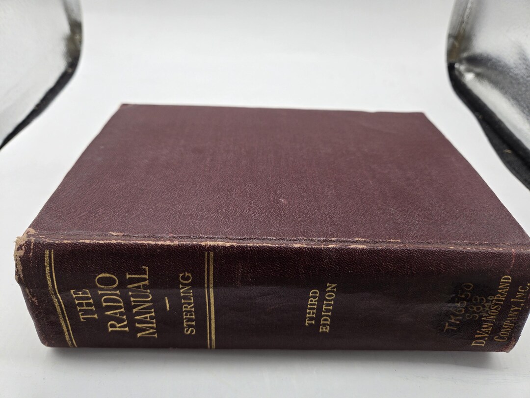 The Radio Manual Sterling Third Edition D. Van Nostrand 1940 - Etsy